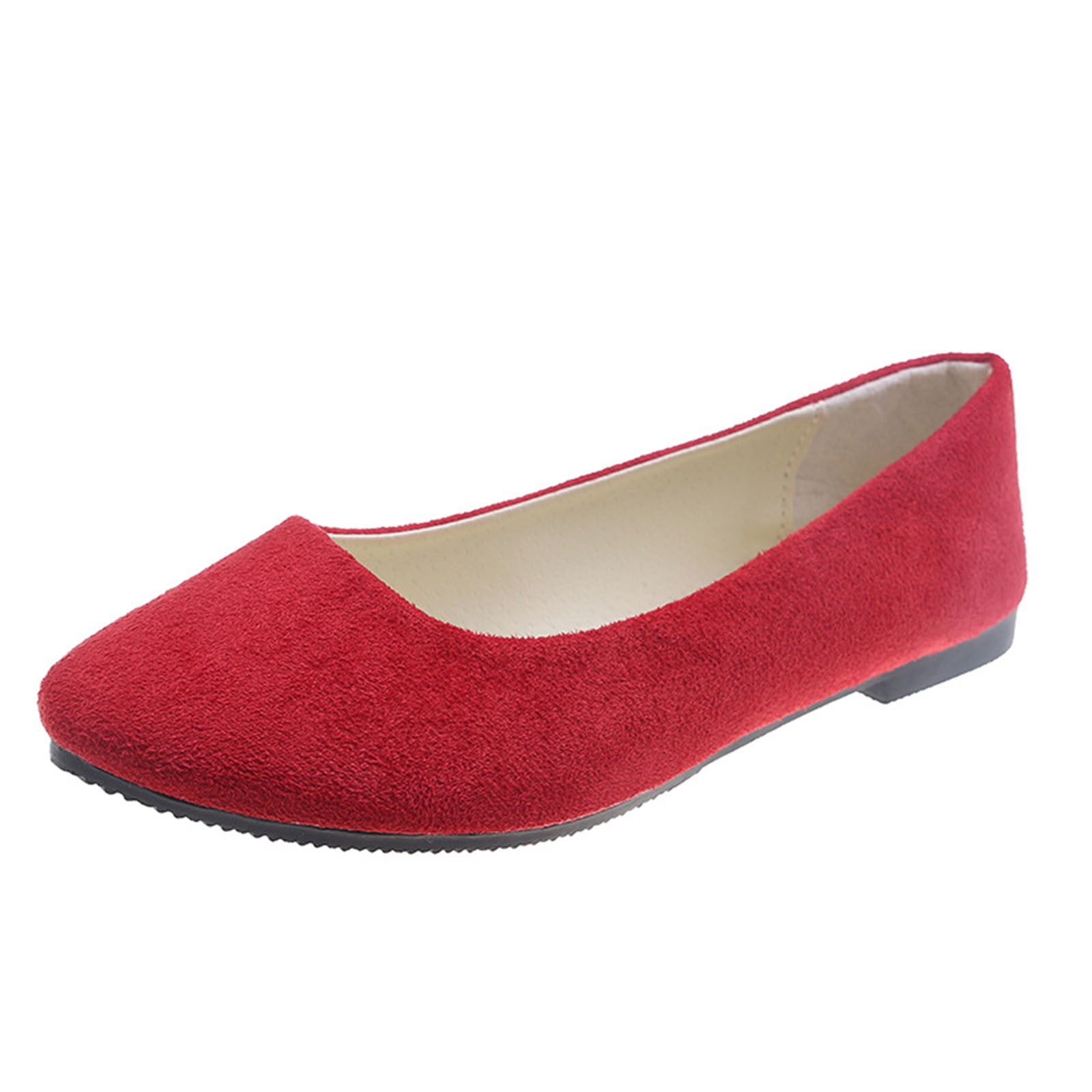 Hinvhai Flats for Women Comfortable Solid Color Soft Flats Square Toe ...