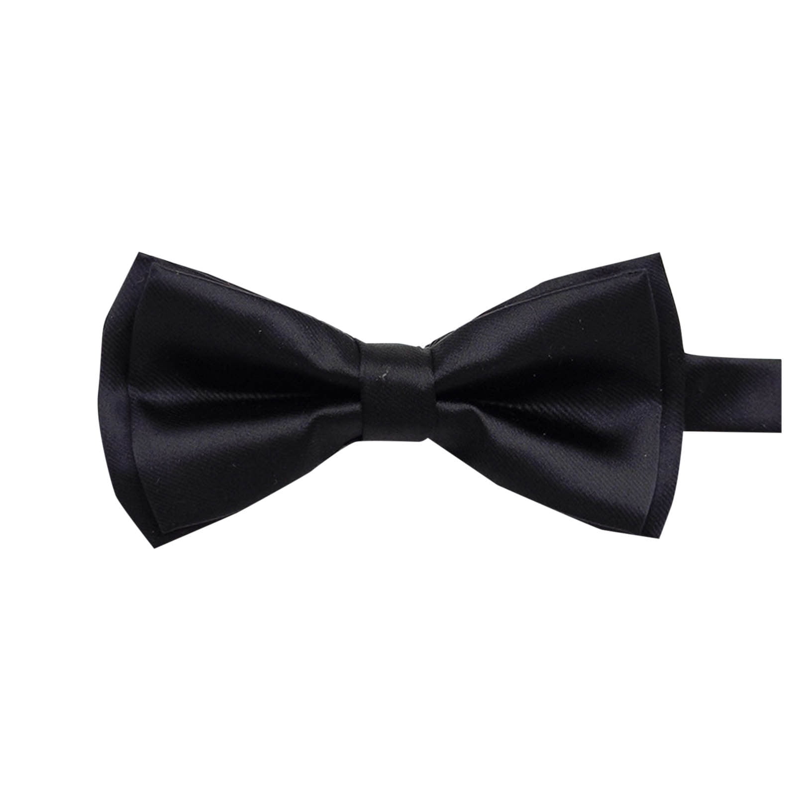 HaiMao Kids Adult Bow Tie Clearance, Classic Solid Color Pre-Tied Bow ...