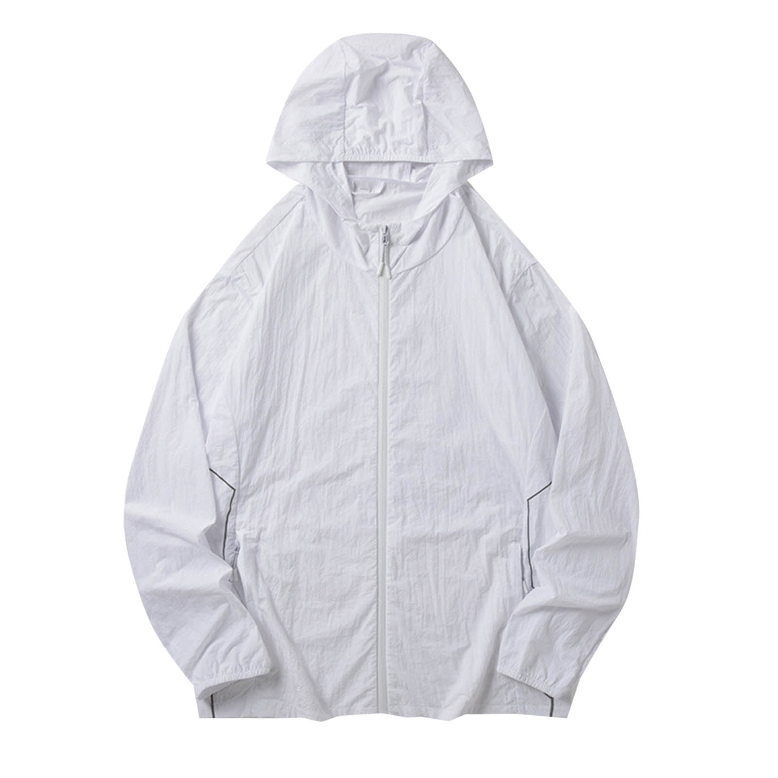 HaiMao Light Jacket for Men Clearance Zipper Long Sleeve Hoodie Sun ...