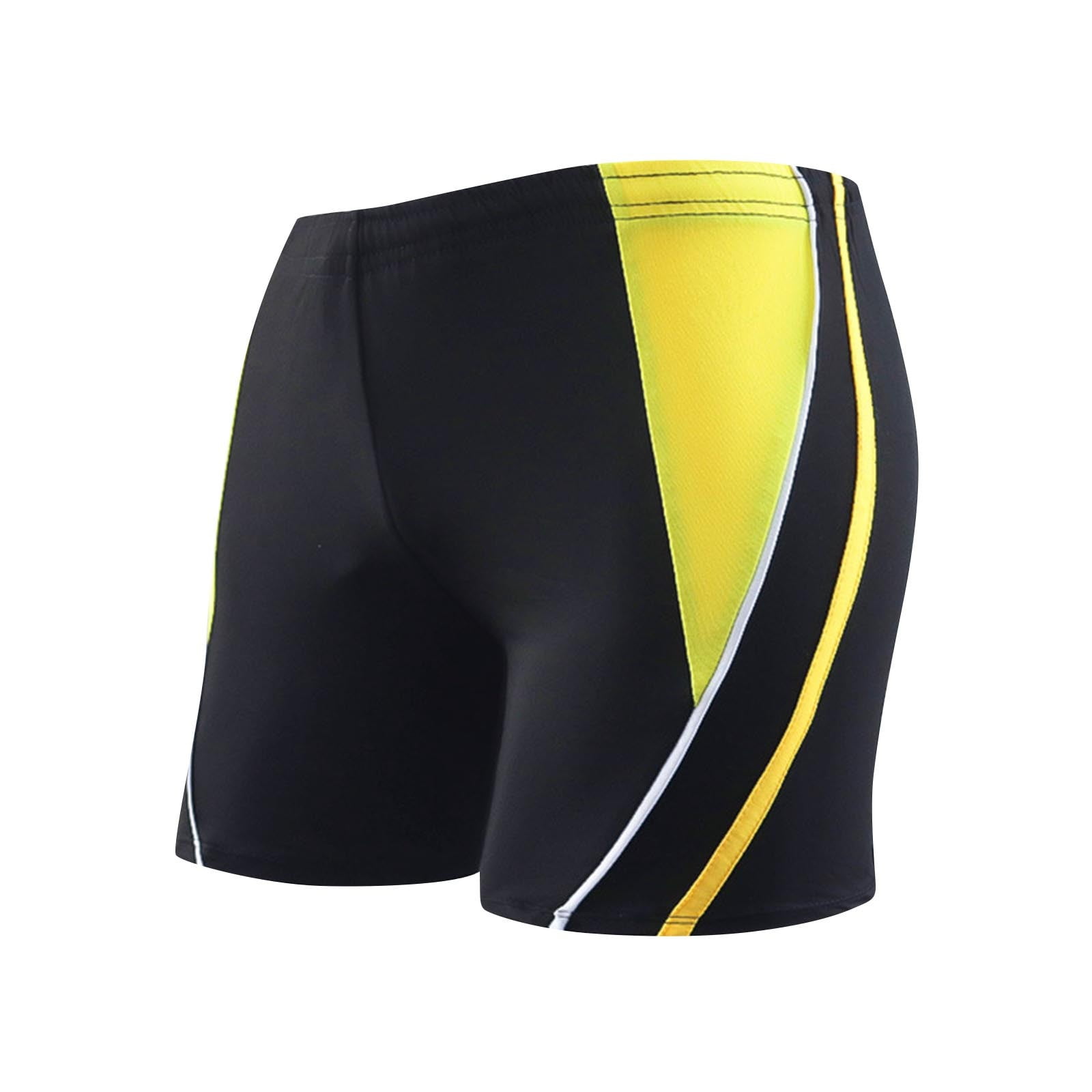 Hinvhai Men's Athletic Swim Jammers Quick Dry Square Leg Swimsuit for ...