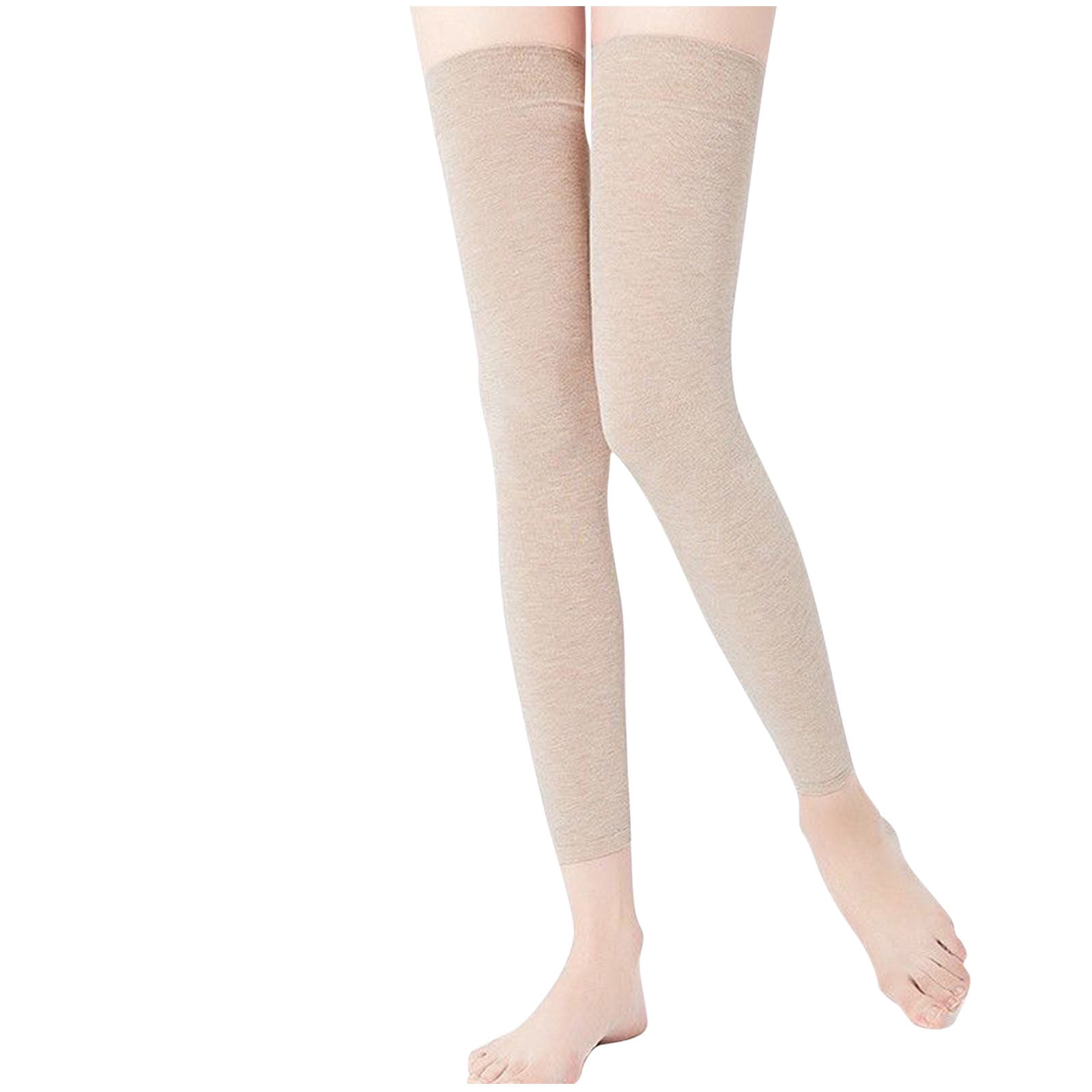 HaiMao Thigh High Compression Stockings Footless, Footless Compression ...