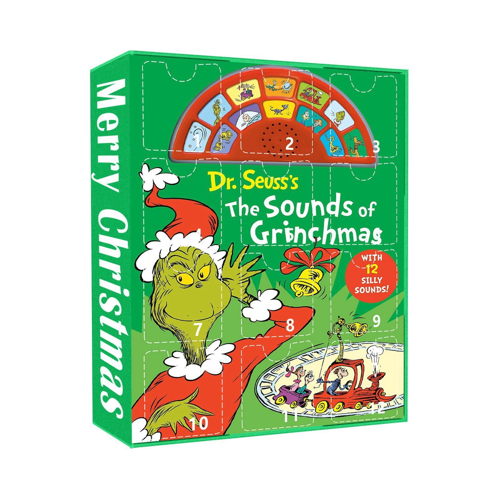 HaiSphere Christmas Advent Calendar Earrings, 2D Flat Grinch Themed ...