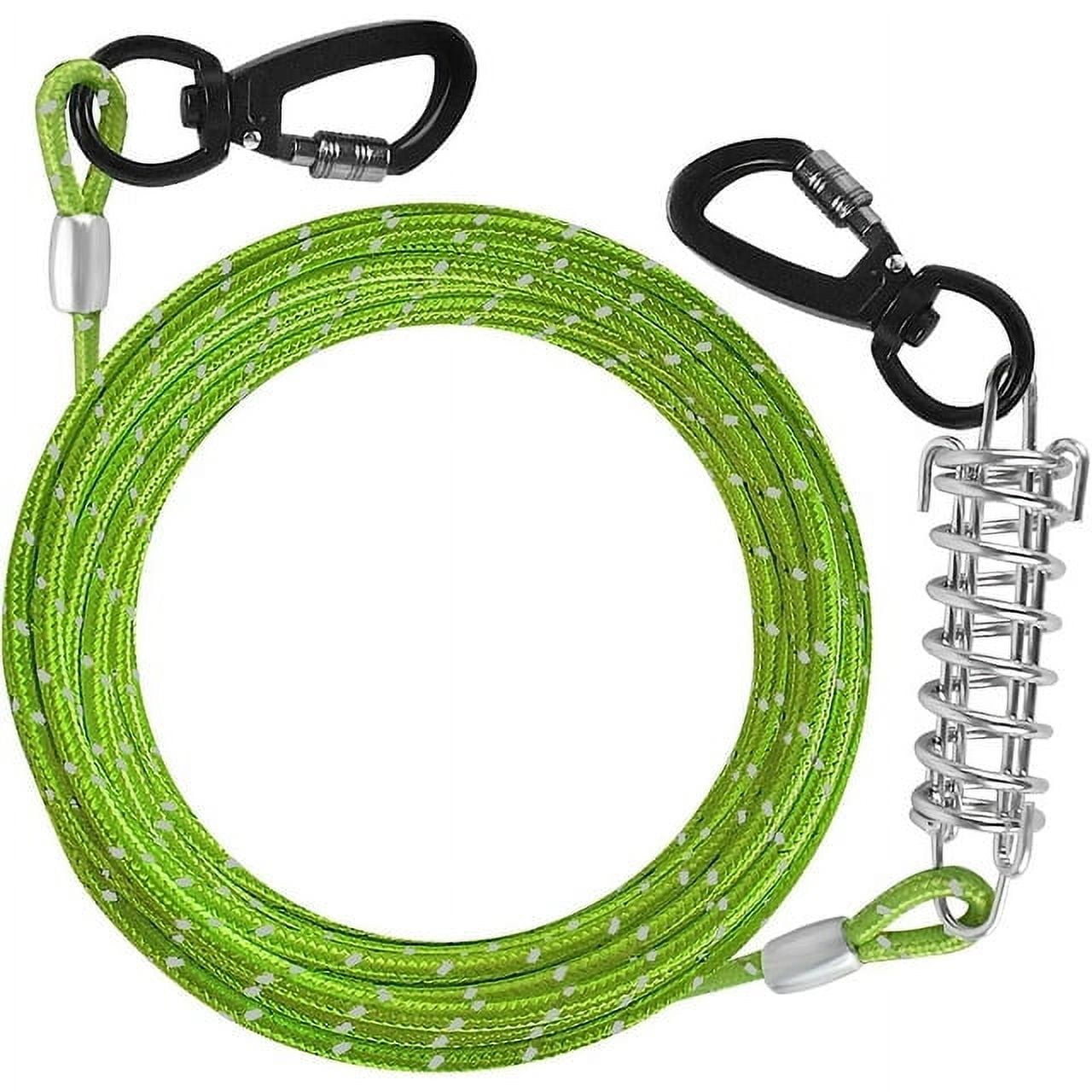 HaiYUAN Dog Tie Out Cable Dog Runner for Yard and Outdoor with Swivel ...