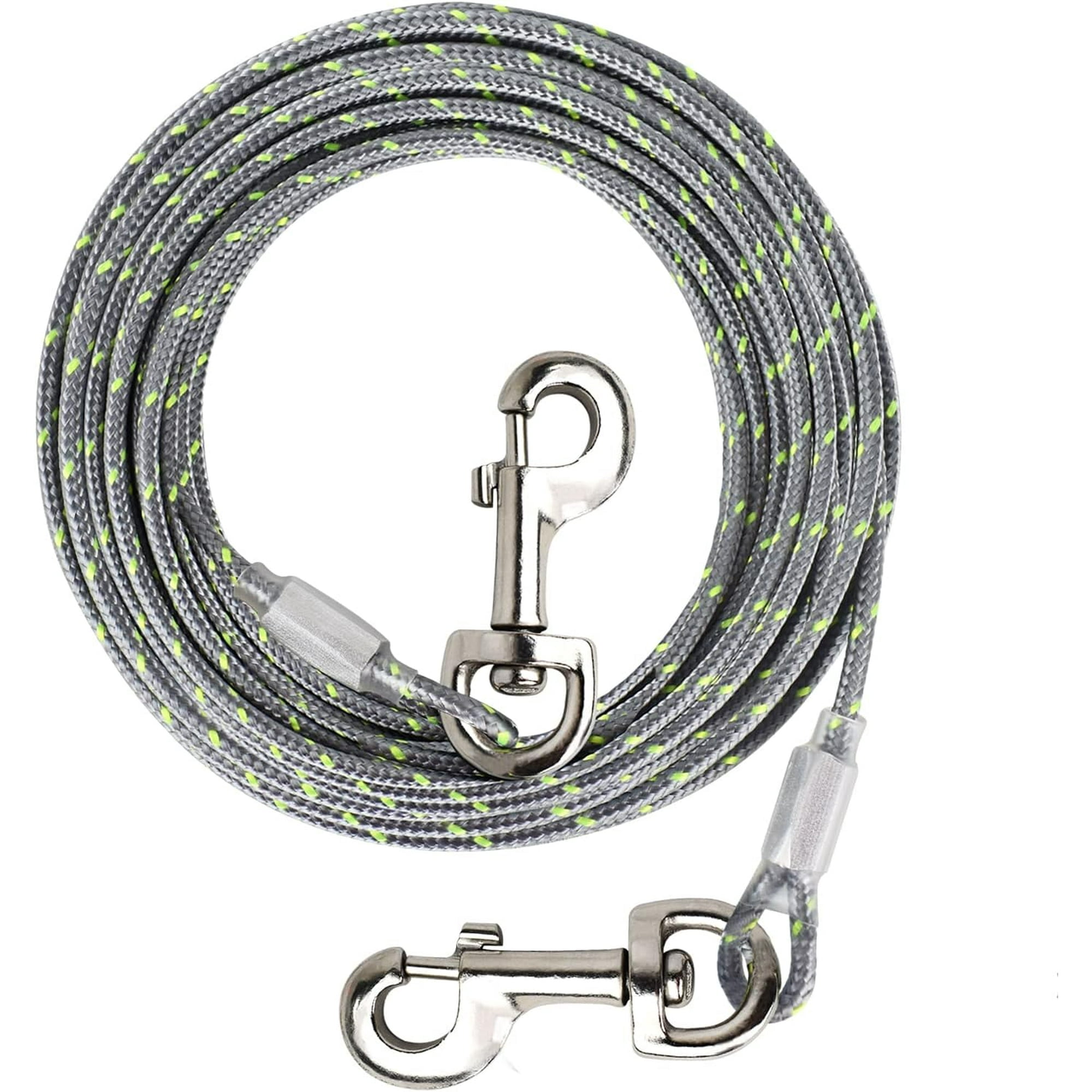 HaiYUAN Heavy Duty Dog Tie Out Cable, Reflective, Holds Up to 150LBS ...