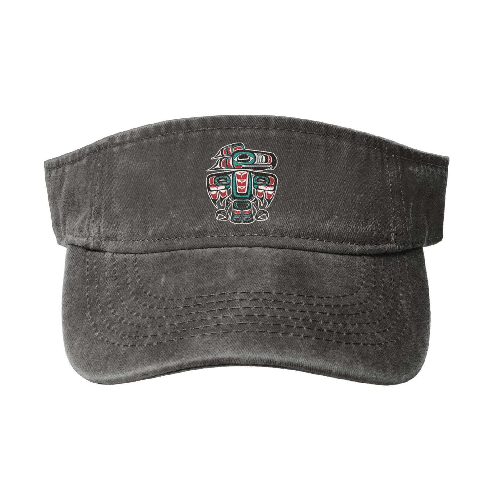Haida Tlingit Native Raven Totem Sun Visor Hats for Women Men ...
