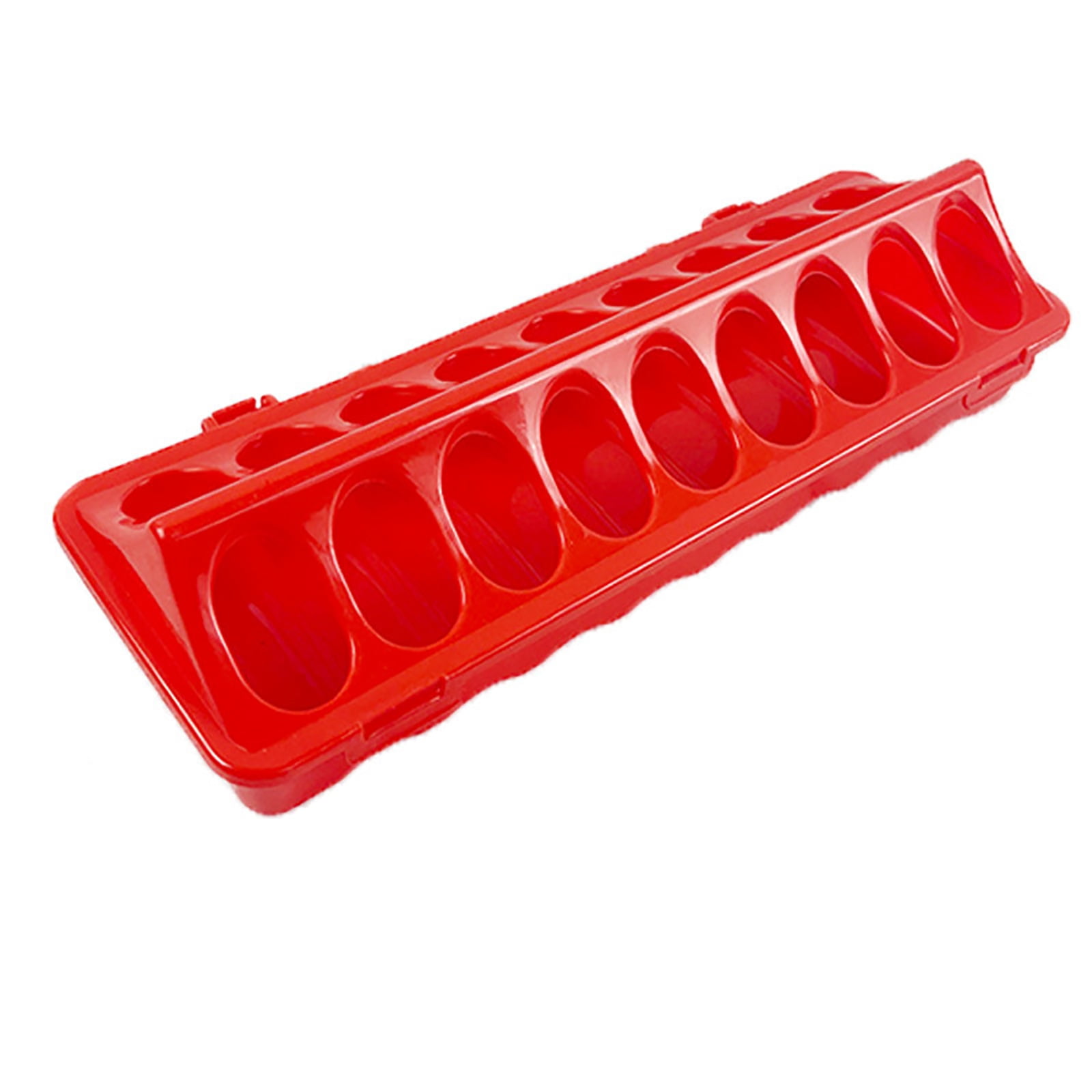 Haidf 1Pc Flip Top Chicken Feeder, 18 Holes Poultry Feeding Tray with ...