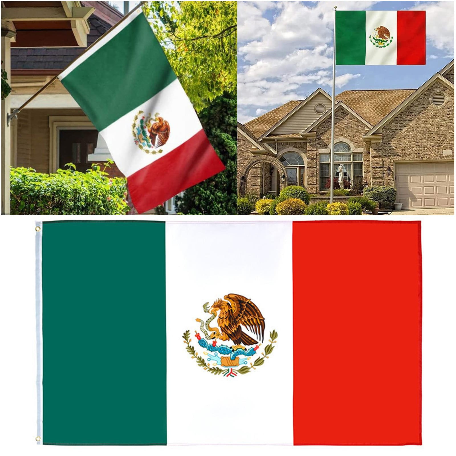Haidf Clearance Mexico Flag, Fade Resistant Polyester Mexican Flag with ...