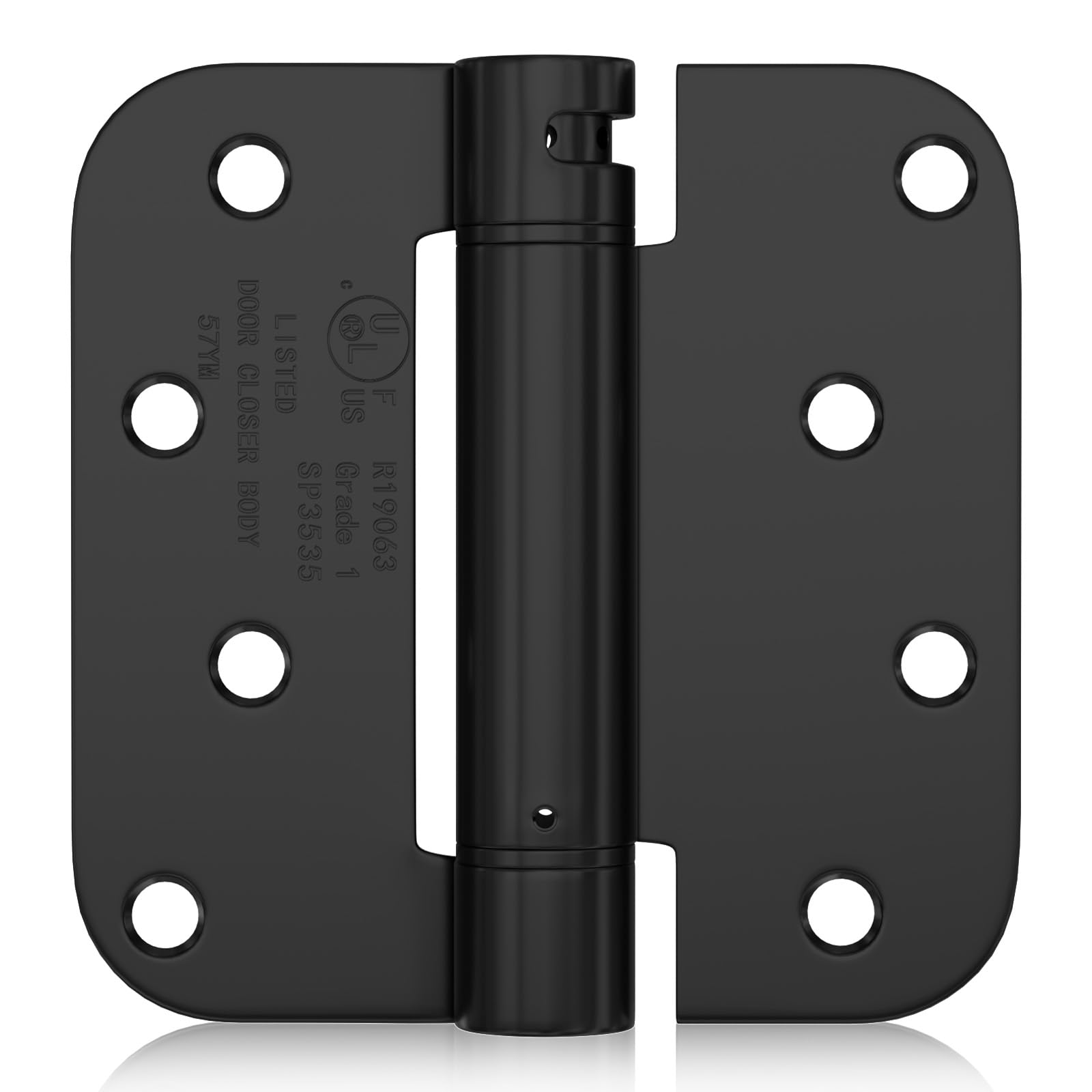 Haidms 3 Pack Self Closing Door Hinges 4 Inch Matte Black Adjustable ...