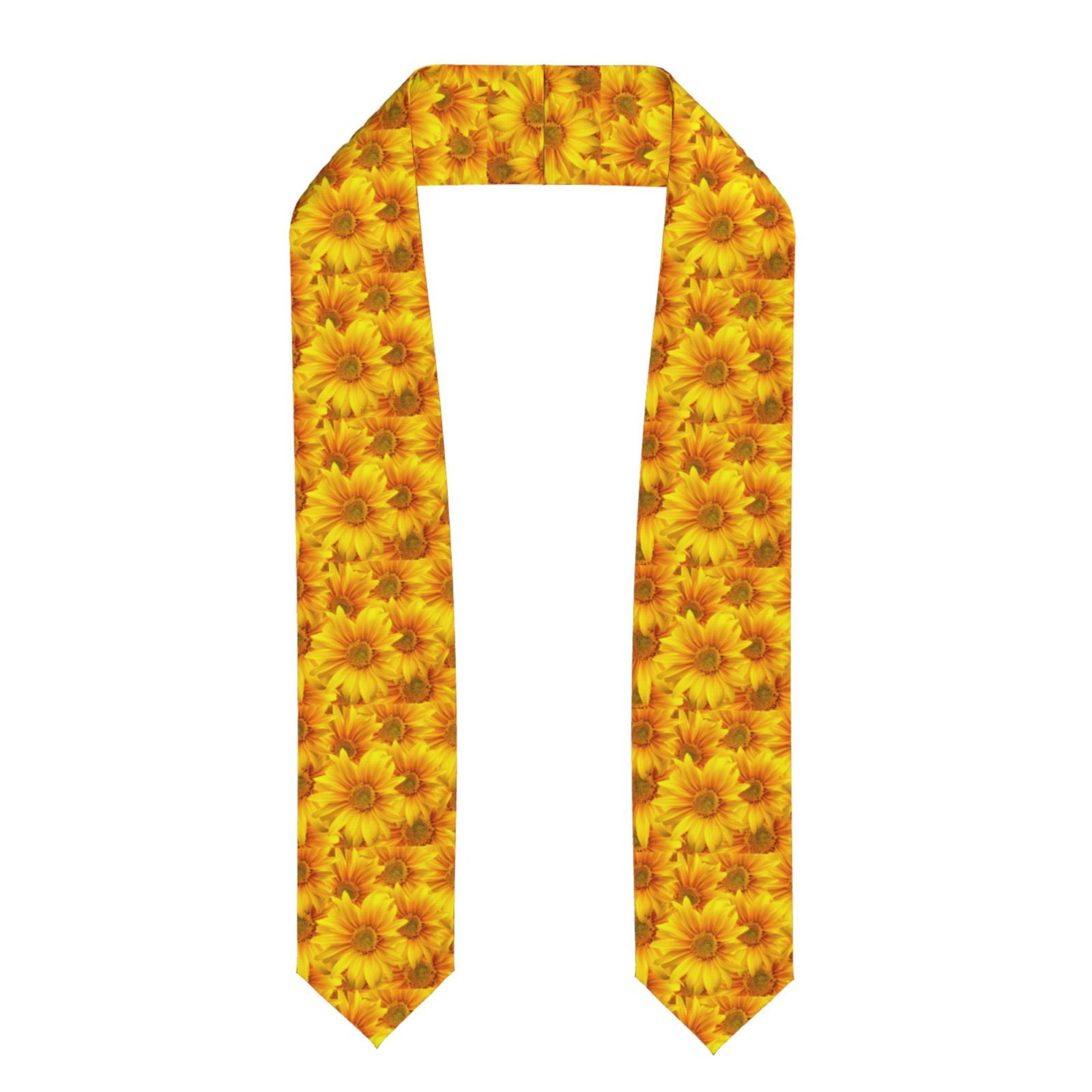 Haiem 3D Sunflowers Pattern Graduation Stole 2024 | Premium Satin Sash ...