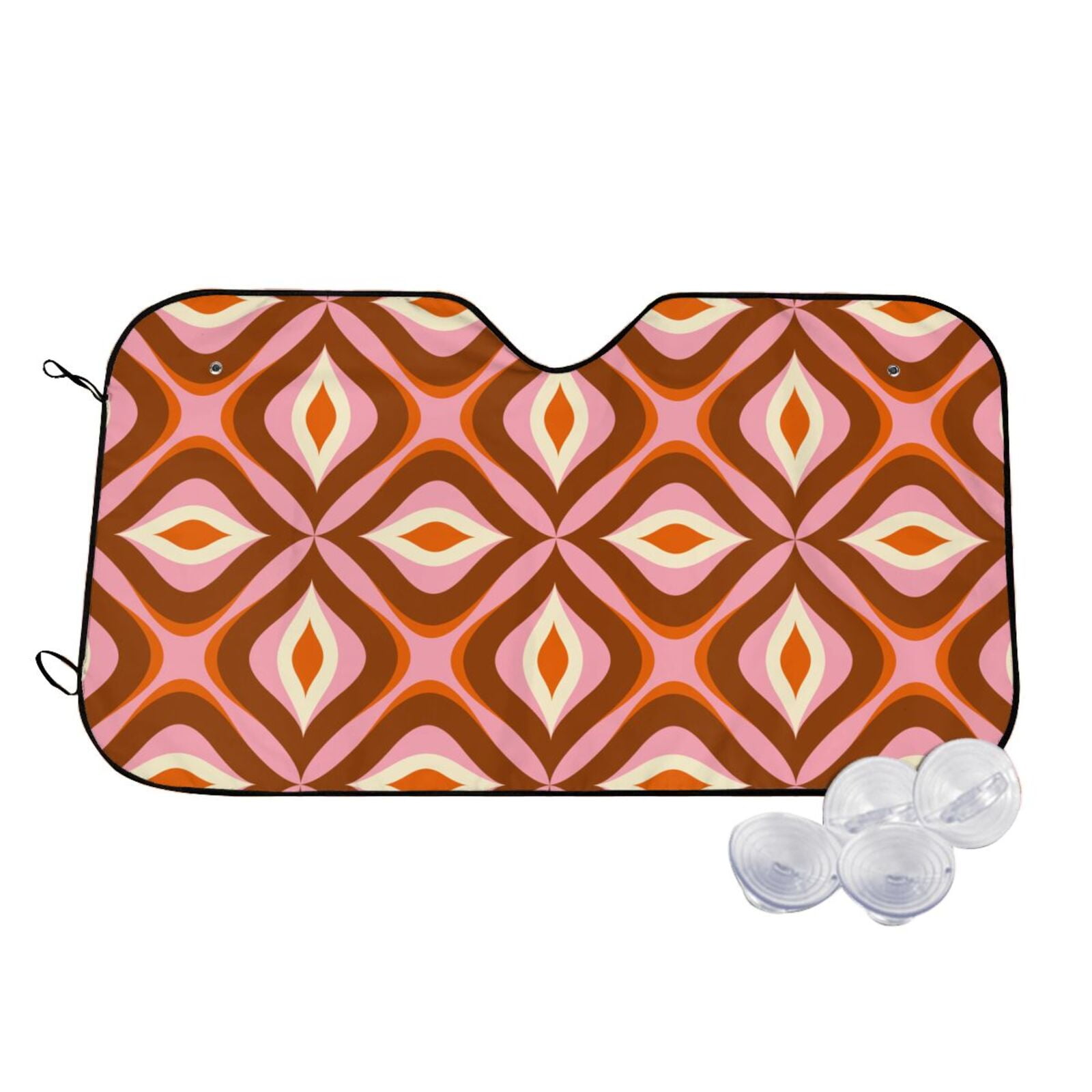 Haiem 70s Retro Style Car Windshield Sun Shade - Blocks UV Rays Sun ...