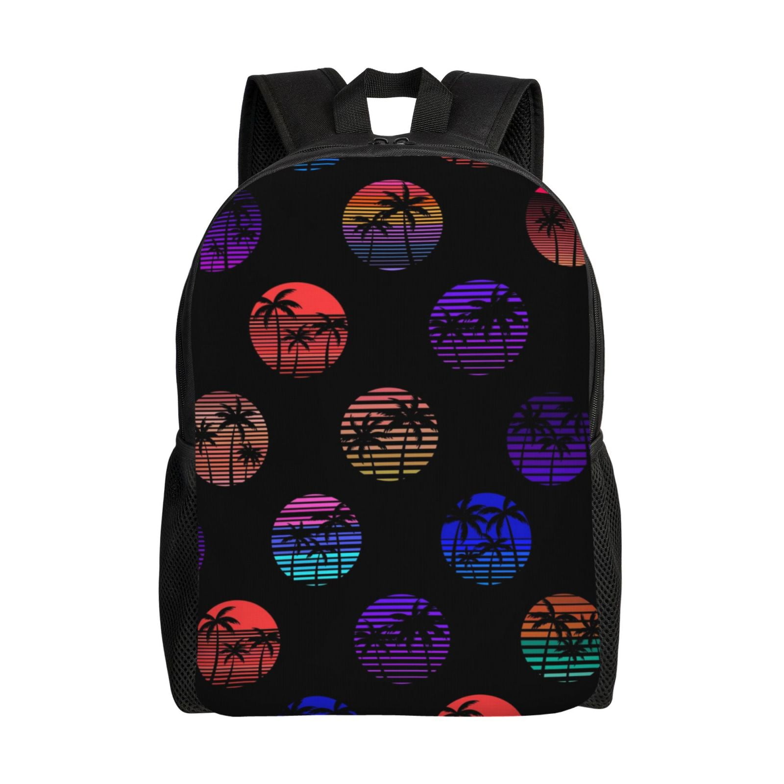 Haiem 80s Style Palm Trees Backpack - Stylish and Durable 15-inch ...