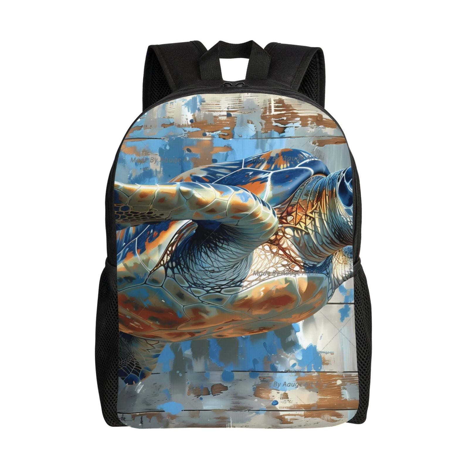 Haiem Abstract Sea Turtle Backpack - Stylish and Durable 15-inch Laptop ...