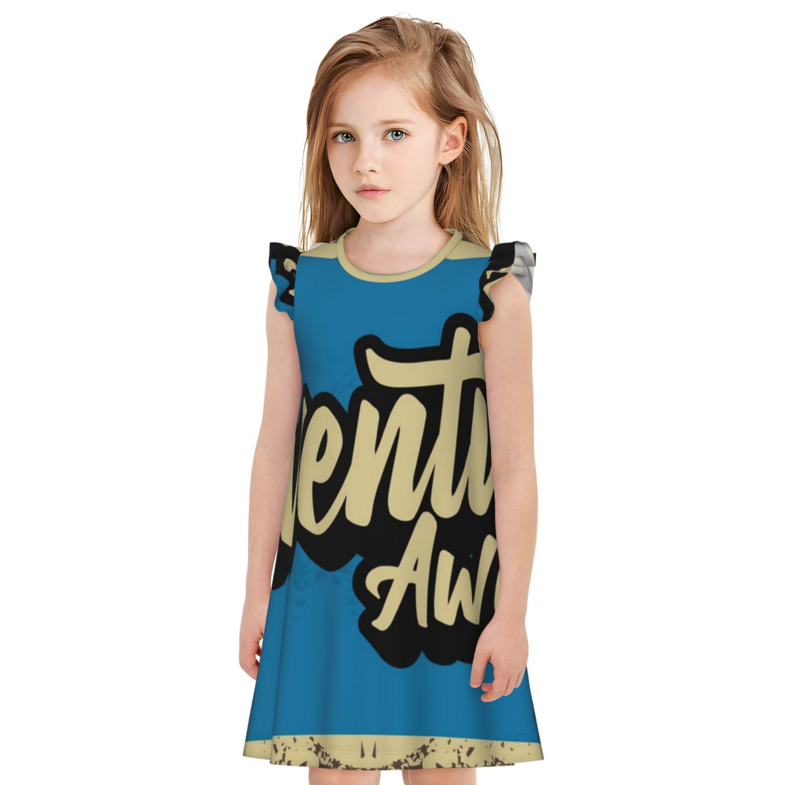 Haiem Adventure Awaits Printed Girls Nightgowns Sleepwear Short Sleeve ...