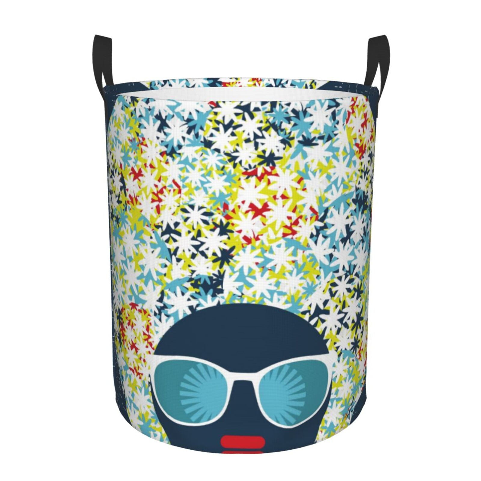 Haiem African Women Leather Dirty Clothes Laundry Basket,Sturdy ...