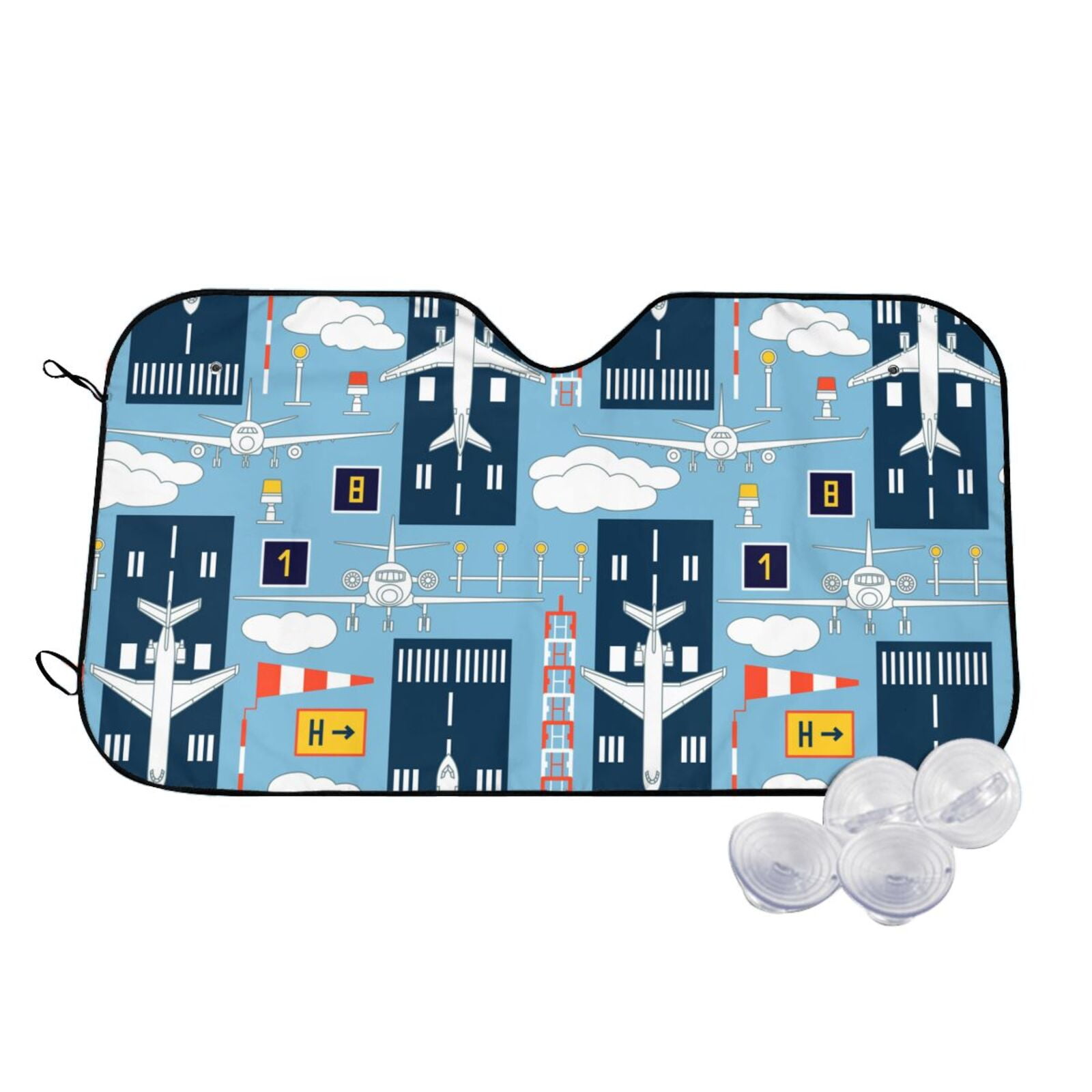 Haiem Airplanes and Aviation Signs Car Windshield Sun Shade - Blocks UV ...