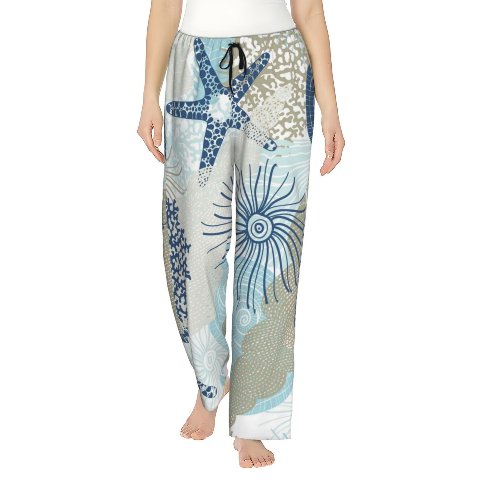 Haiem Algae Corals and Seashells Women's Pajama Pants Ultra Lightweight ...