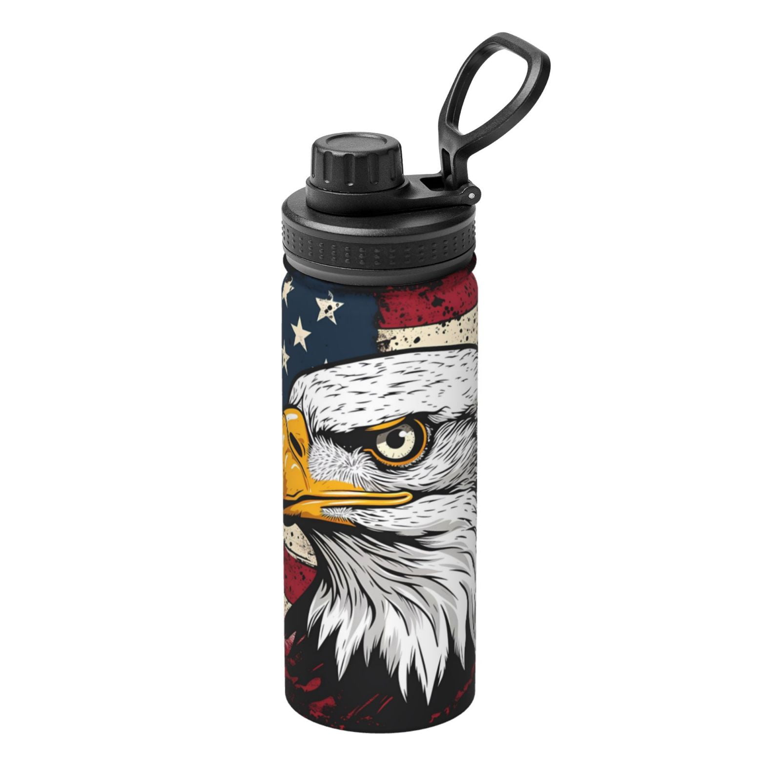 Haiem American Bald Eagle Printed Sports Insulated Kettle 18oz ...