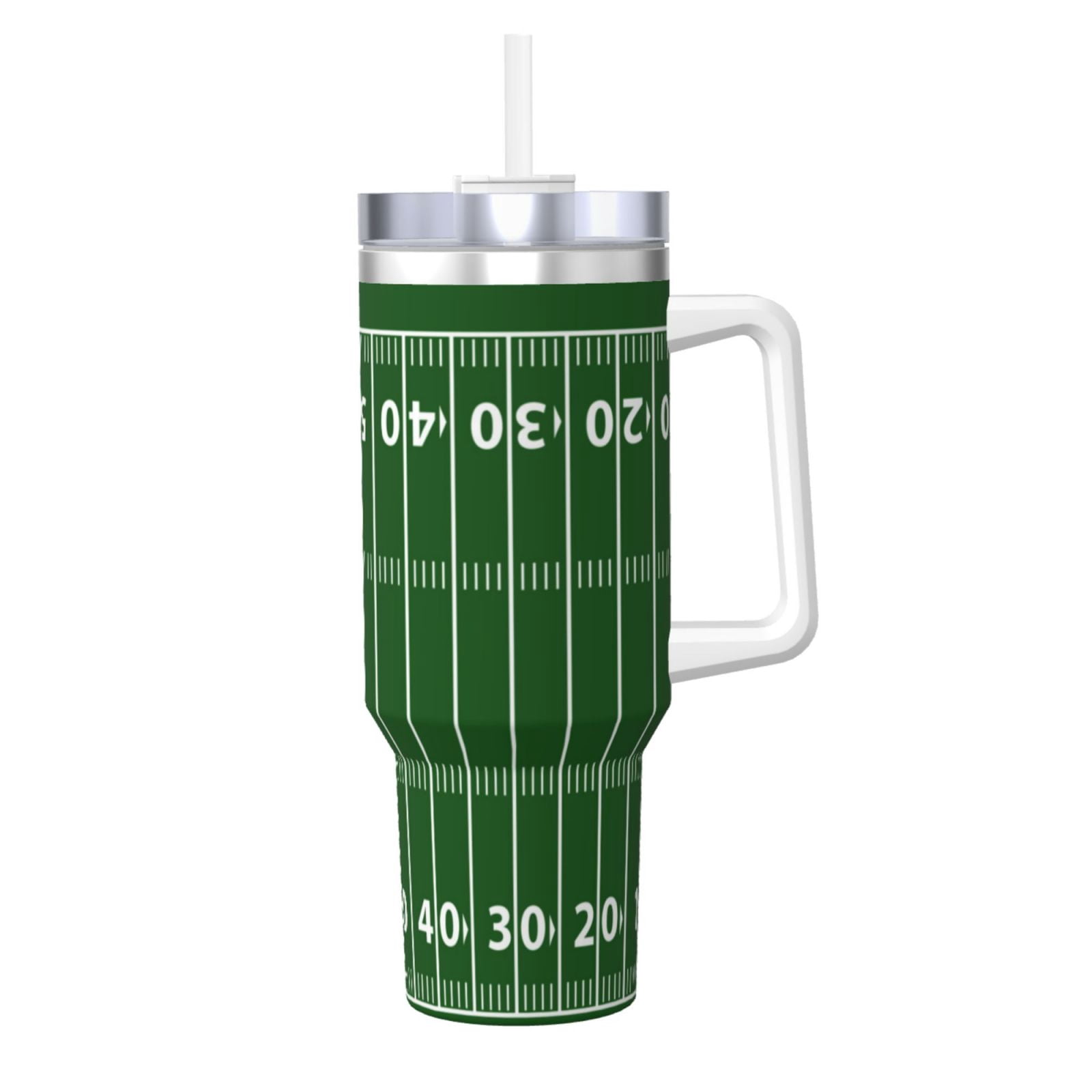 Haiem American Football Field1 Printed 40OZ Ice Bully With Handle ...