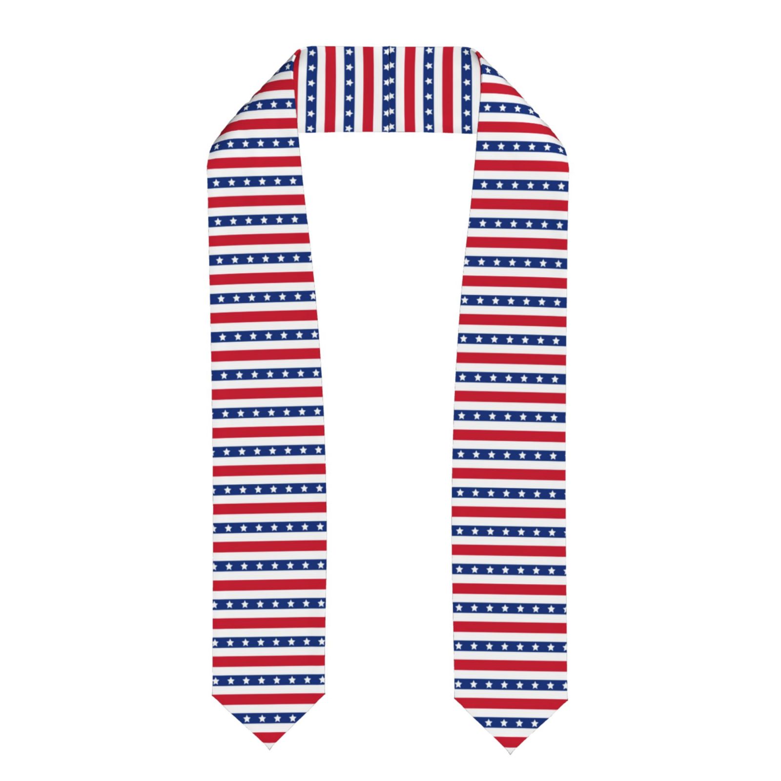Haiem American Patriotic Stars And Stripes Pattern Graduation Stole ...