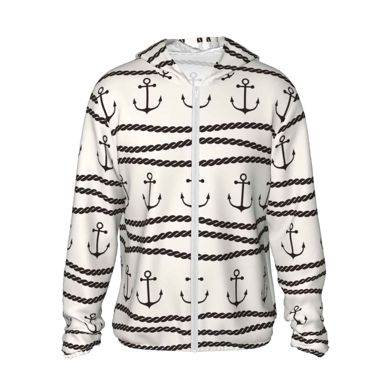 Haiem Anchors and Ropes UPF 50+ Fishing Shirts for Men Long Sleeve UV ...