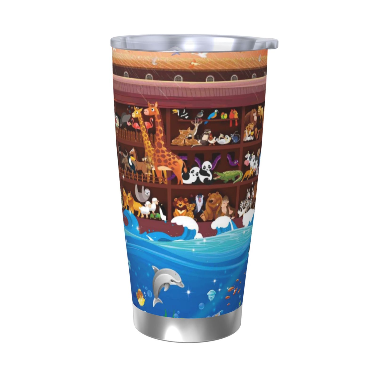 Haiem Animals On Noah's Ark2 Printed 20oz Straight Skinny Car Cups With ...