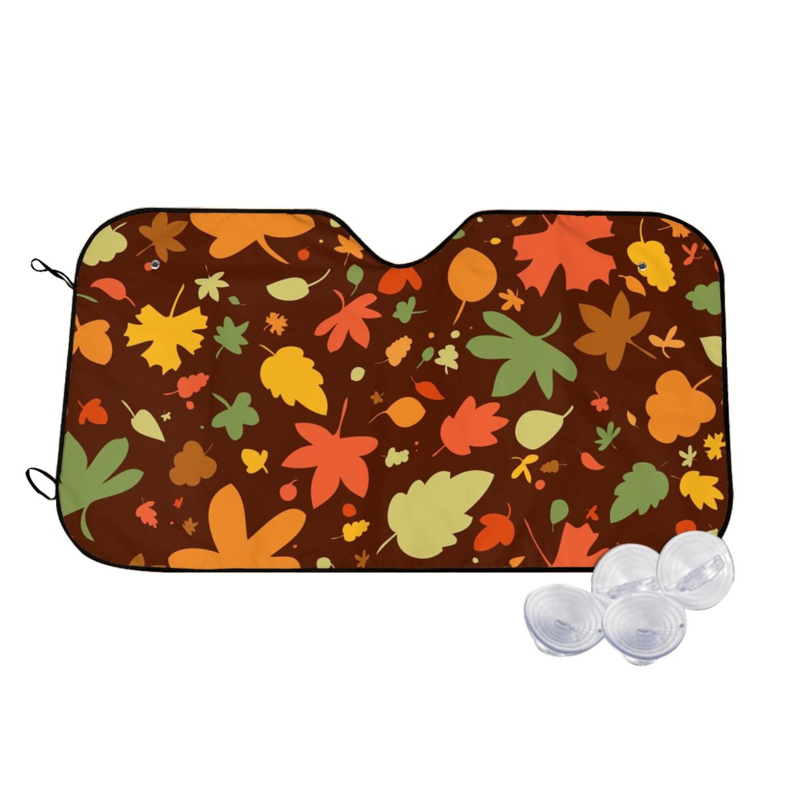 Haiem Autumn Leaves Car Windshield Sun Shade - Blocks UV Rays Sun Visor ...