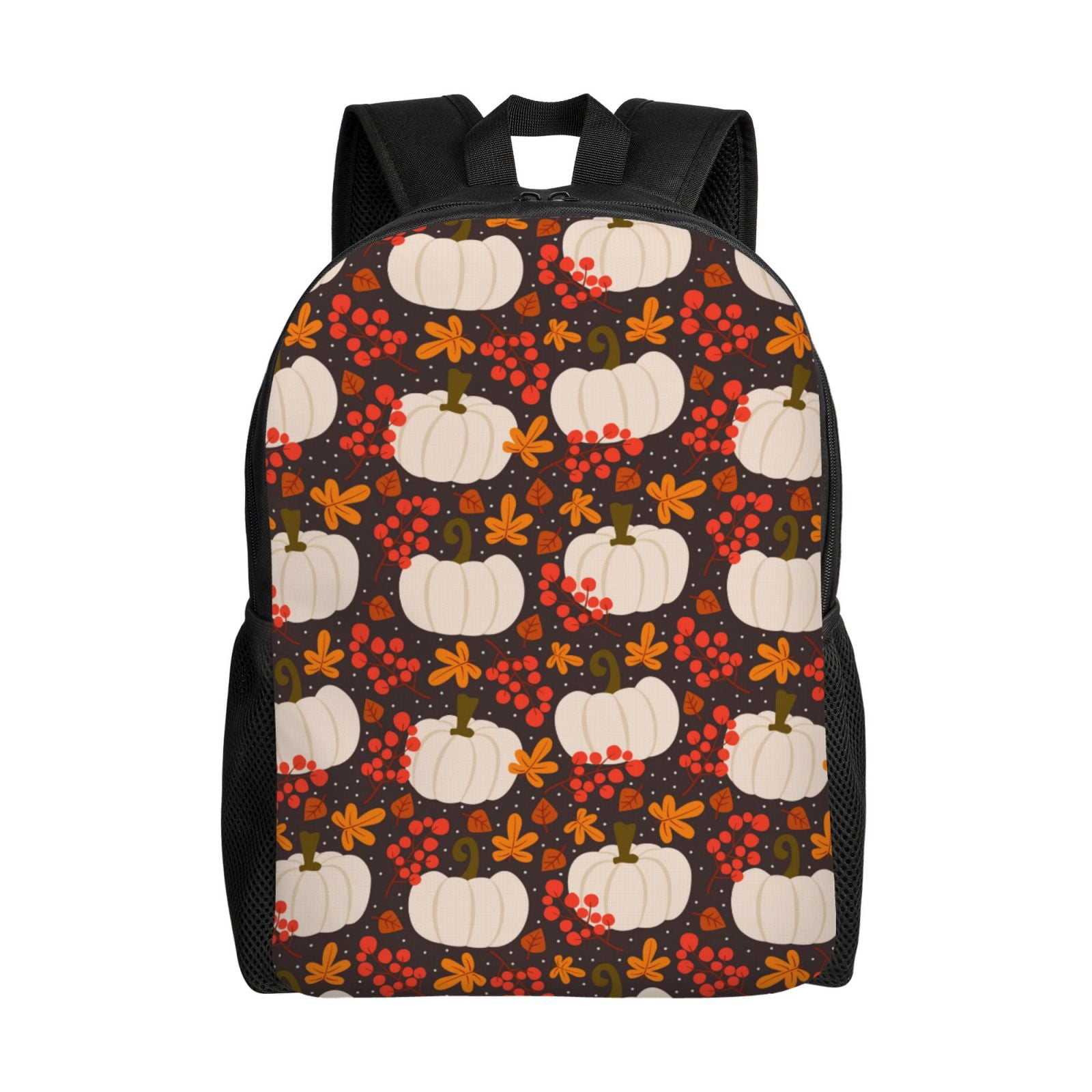 Haiem Autumn White Pumpkin Backpack - Stylish and Durable 15-inch ...