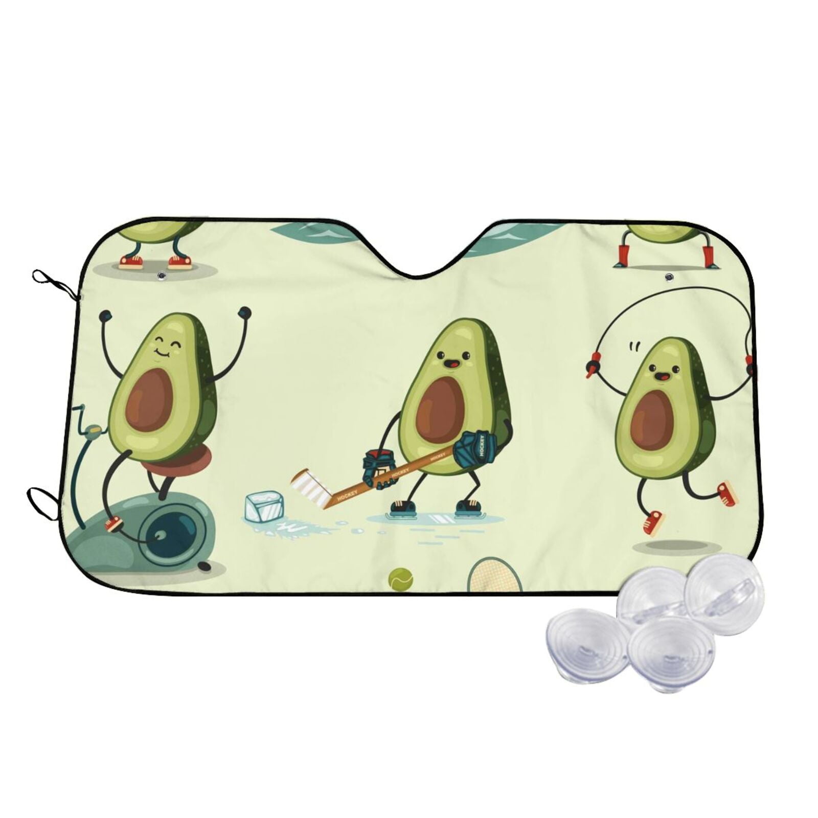 Haiem Avocado for Exercise Car Windshield Sun Shade - Blocks UV Rays ...