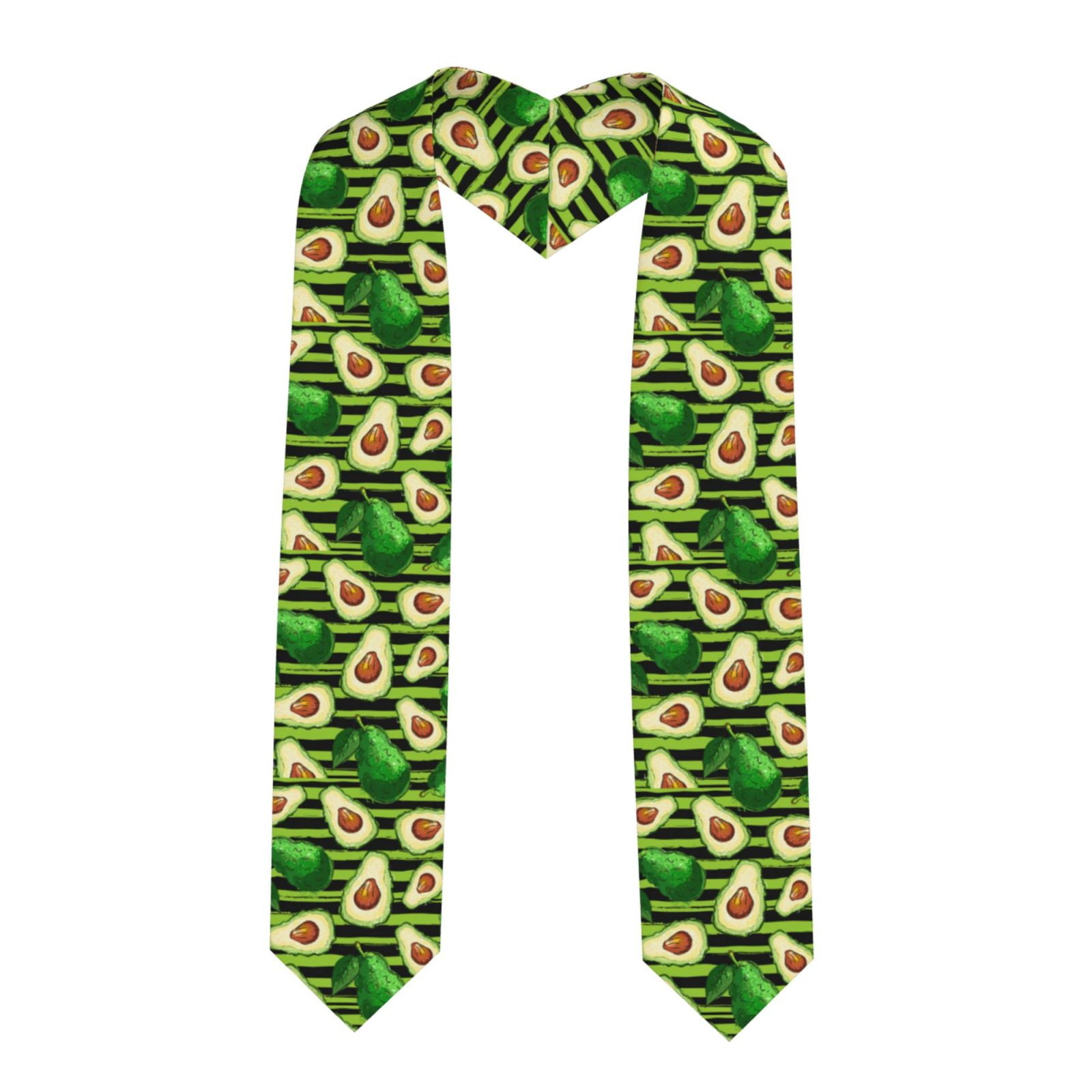 Haiem Avocado Green Striped Pattern Graduation Stole 2024 | Premium ...