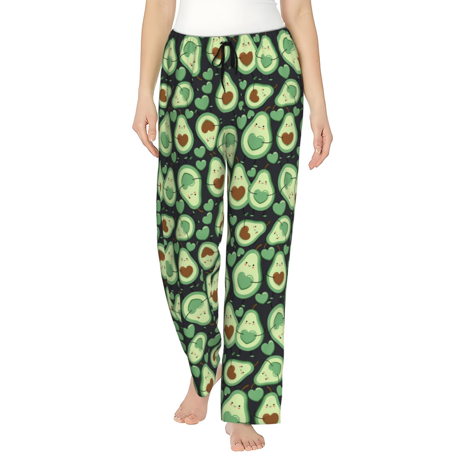 Haiem Avocado Heart Women's Pajama Pants Ultra Lightweight Pjs Bottoms ...