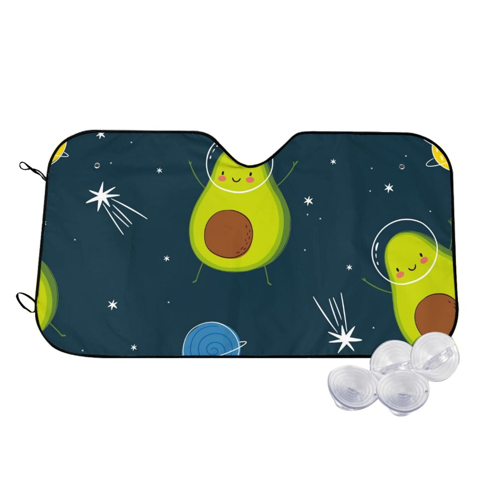 Haiem Avocado in Space Car Windshield Sun Shade - Blocks UV Rays Sun ...