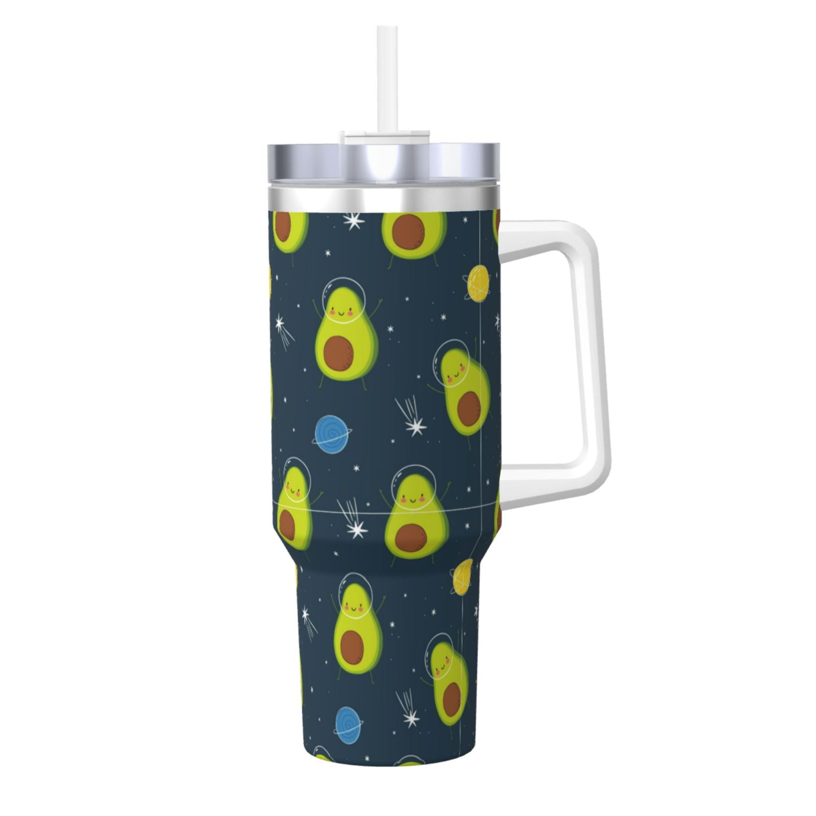 Haiem Avocado in Space Printed 40OZ Ice Bully With Handle - Portable ...