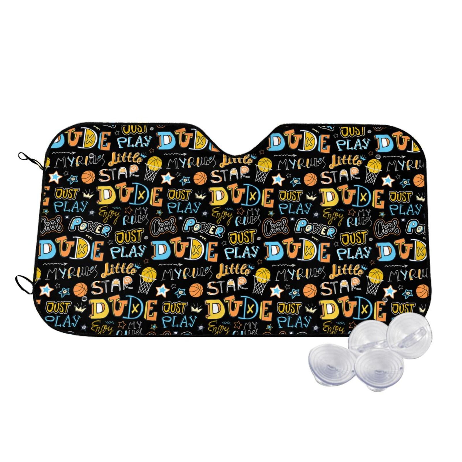 Haiem Basketball Car Windshield Sun Shade - Blocks UV Rays Sun Visor ...