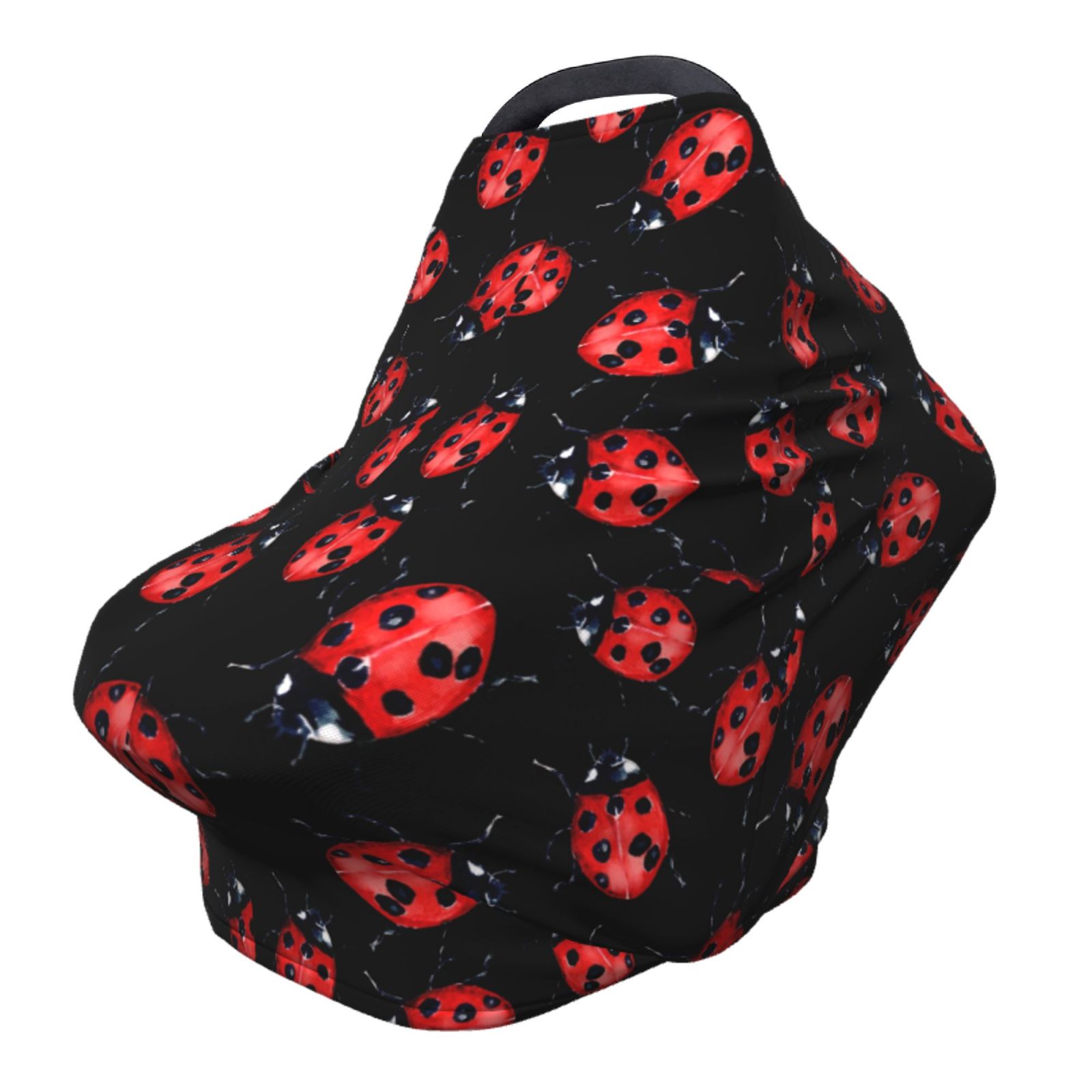 Haiem Beautiful Red Ladybug Baby Nursing Cover & Nursing Poncho - Multi ...