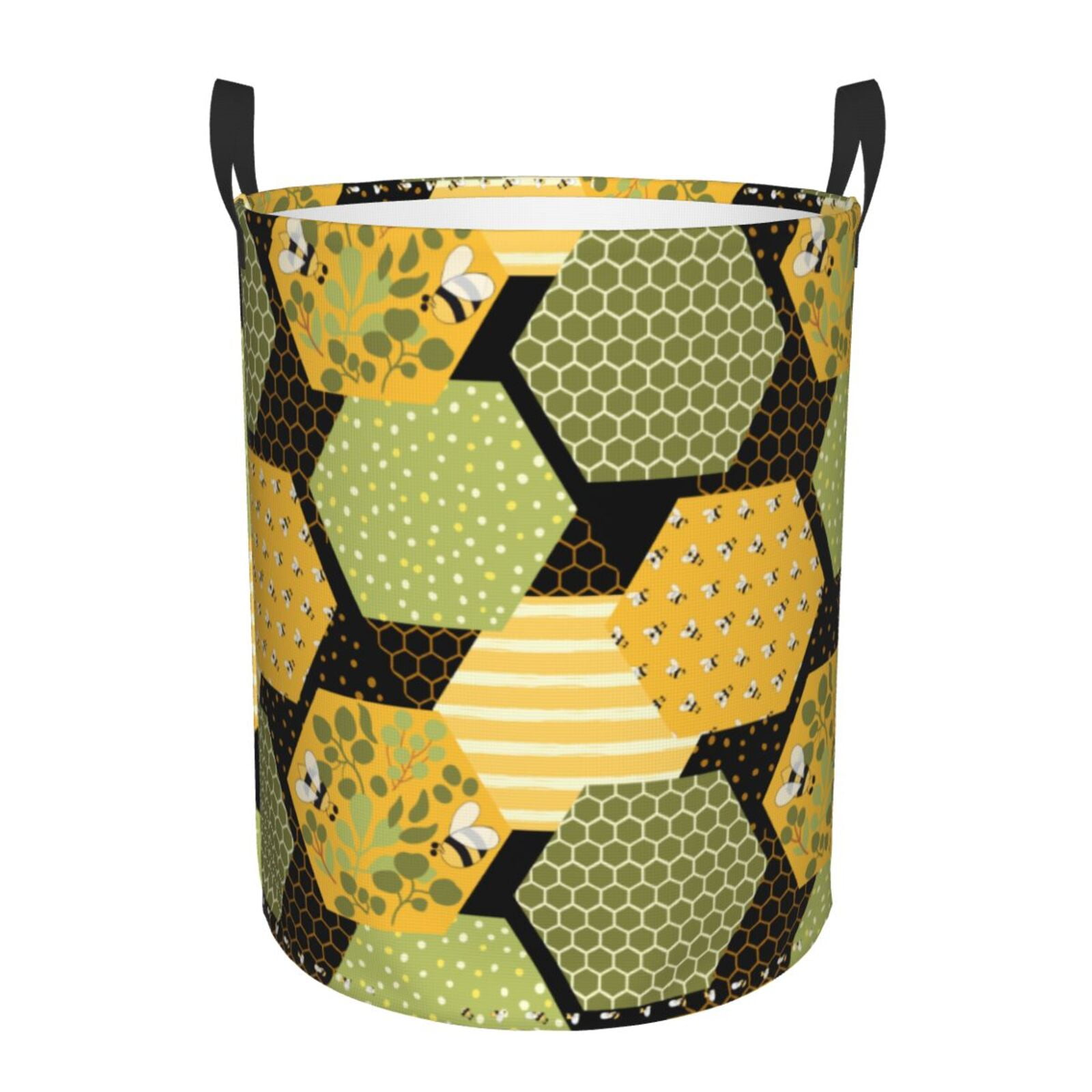 Haiem Bee Honey Leather Dirty Clothes Laundry Basket,Sturdy ...