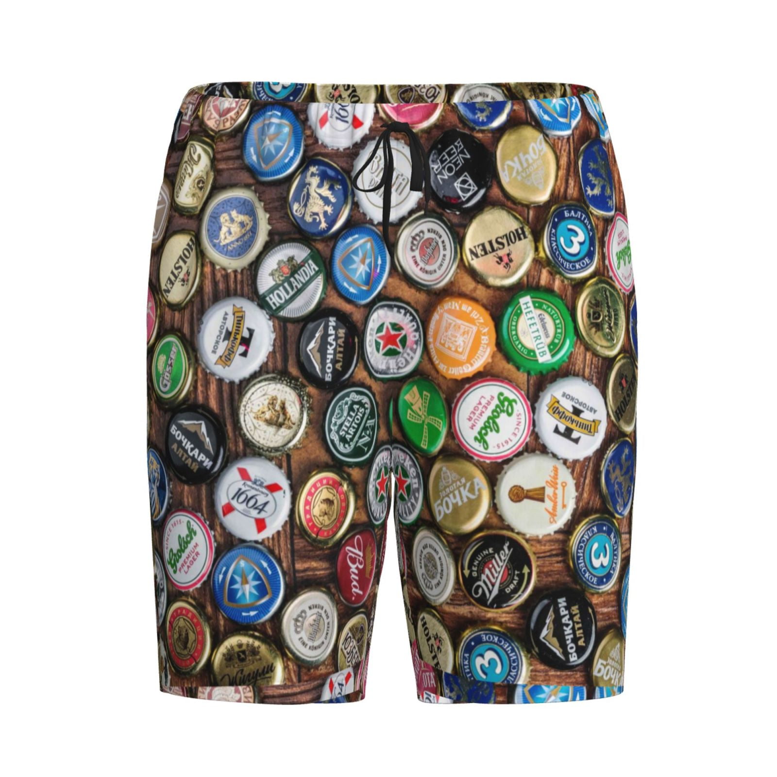 Haiem Beer Caps Men's Pajama Short with Soft Woven Cotton Elastic ...