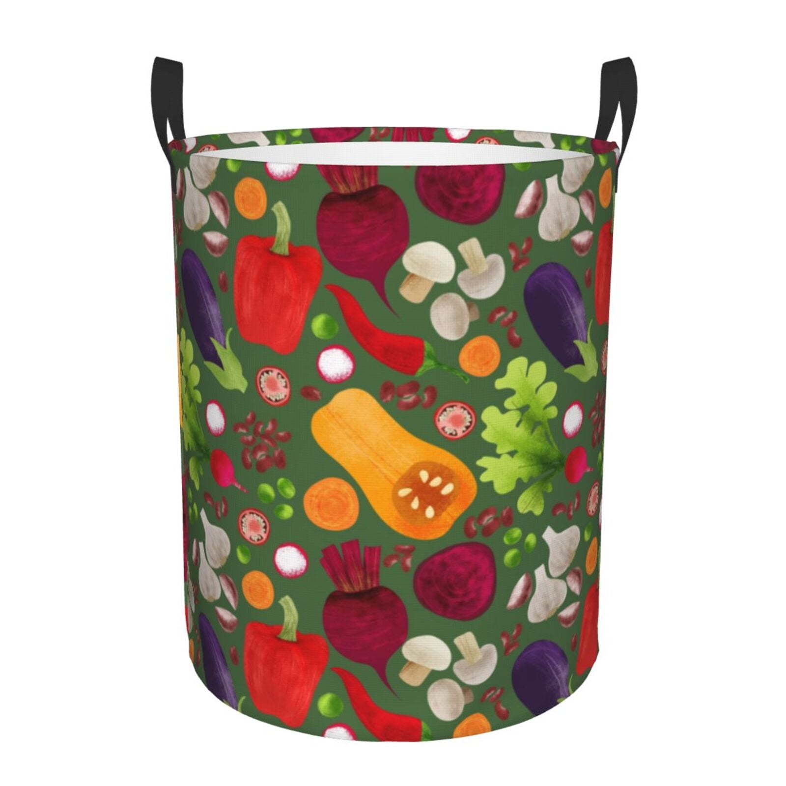 Haiem Begetable Leather Dirty Clothes Laundry Basket,Sturdy ...