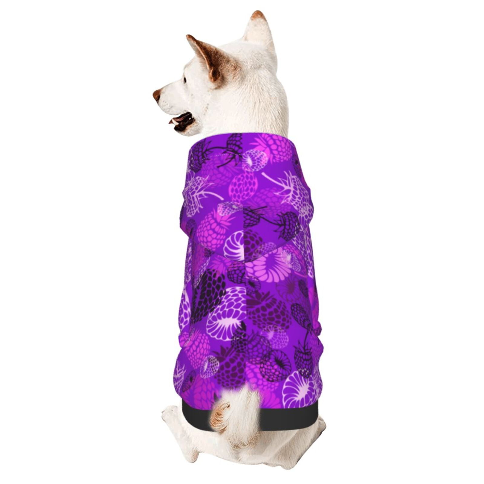 Haiem Berry Raspberry for Winter Dog Hoodie Sweatshirts with Pockets ...