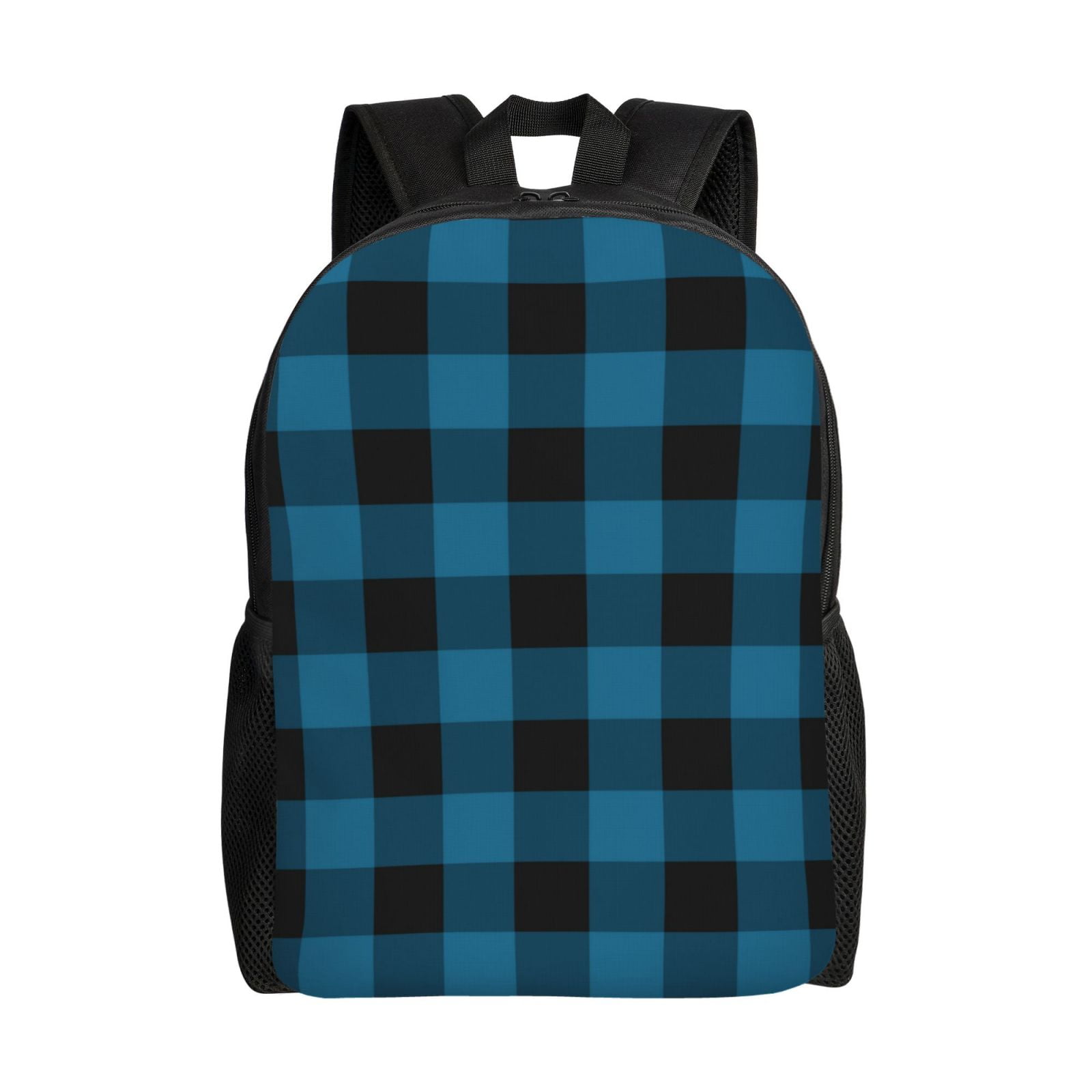 Haiem Blue Black Plaid Backpack - Stylish and Durable 15-inch Laptop ...