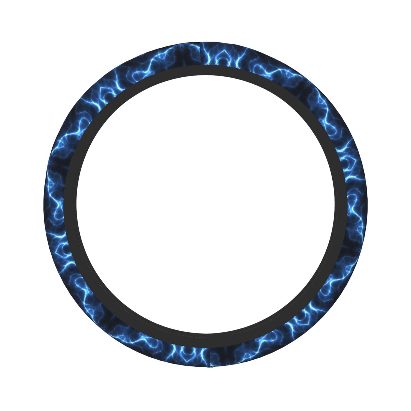 Haiem Blue Lightning Print Steering Wheel Cover 15 Inches for Women Men ...