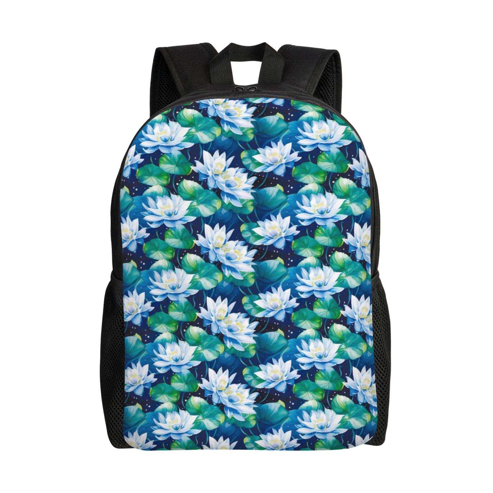 Haiem Blue Lotus Flower Backpack - Stylish and Durable 15-inch Laptop ...