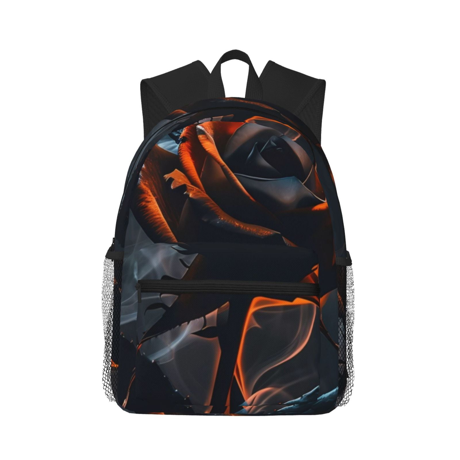 Haiem Blue and Red Roses Artwork Lightweight Backpack for School ...