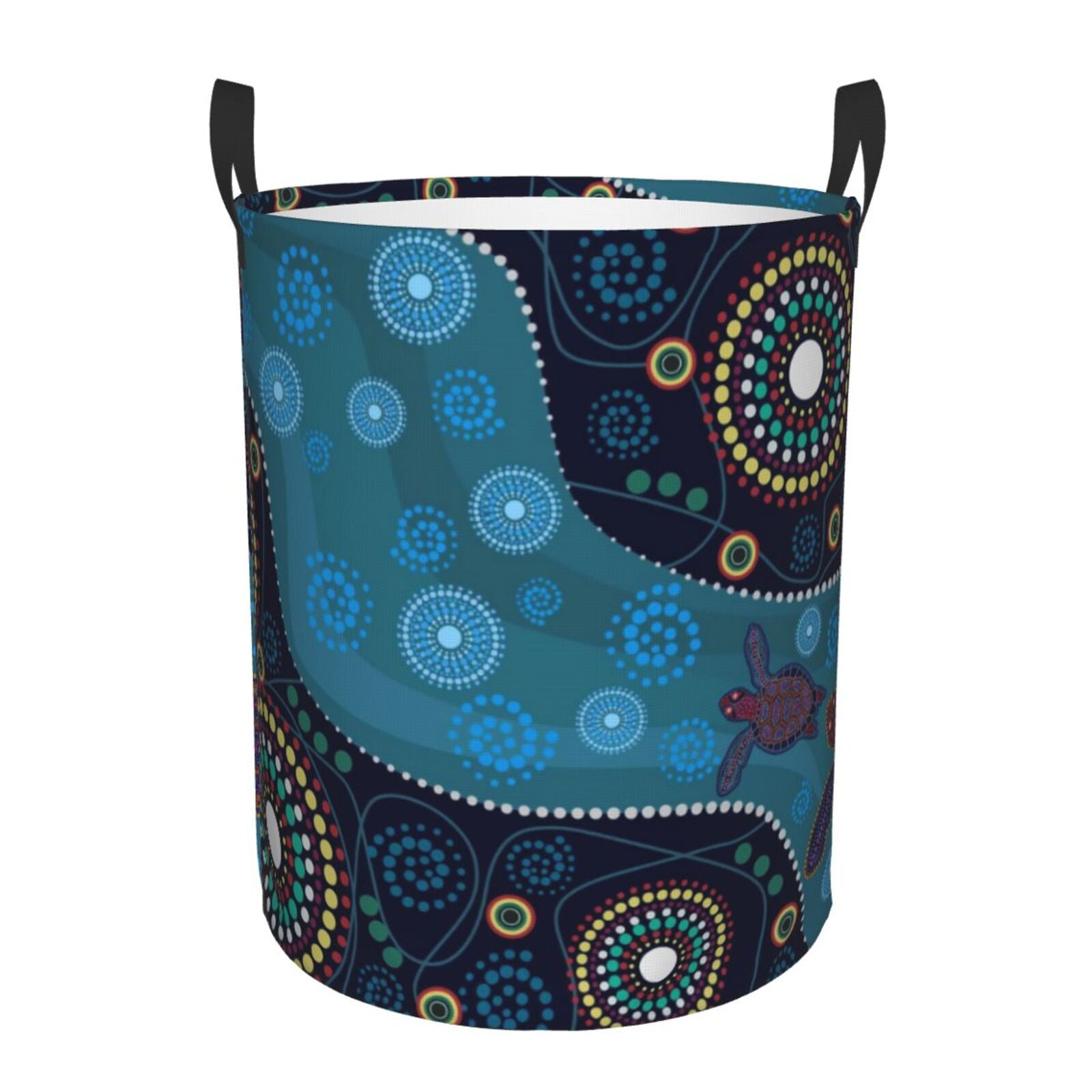 Haiem Bohemian Turtle Leather Dirty Clothes Laundry Basket,Sturdy ...