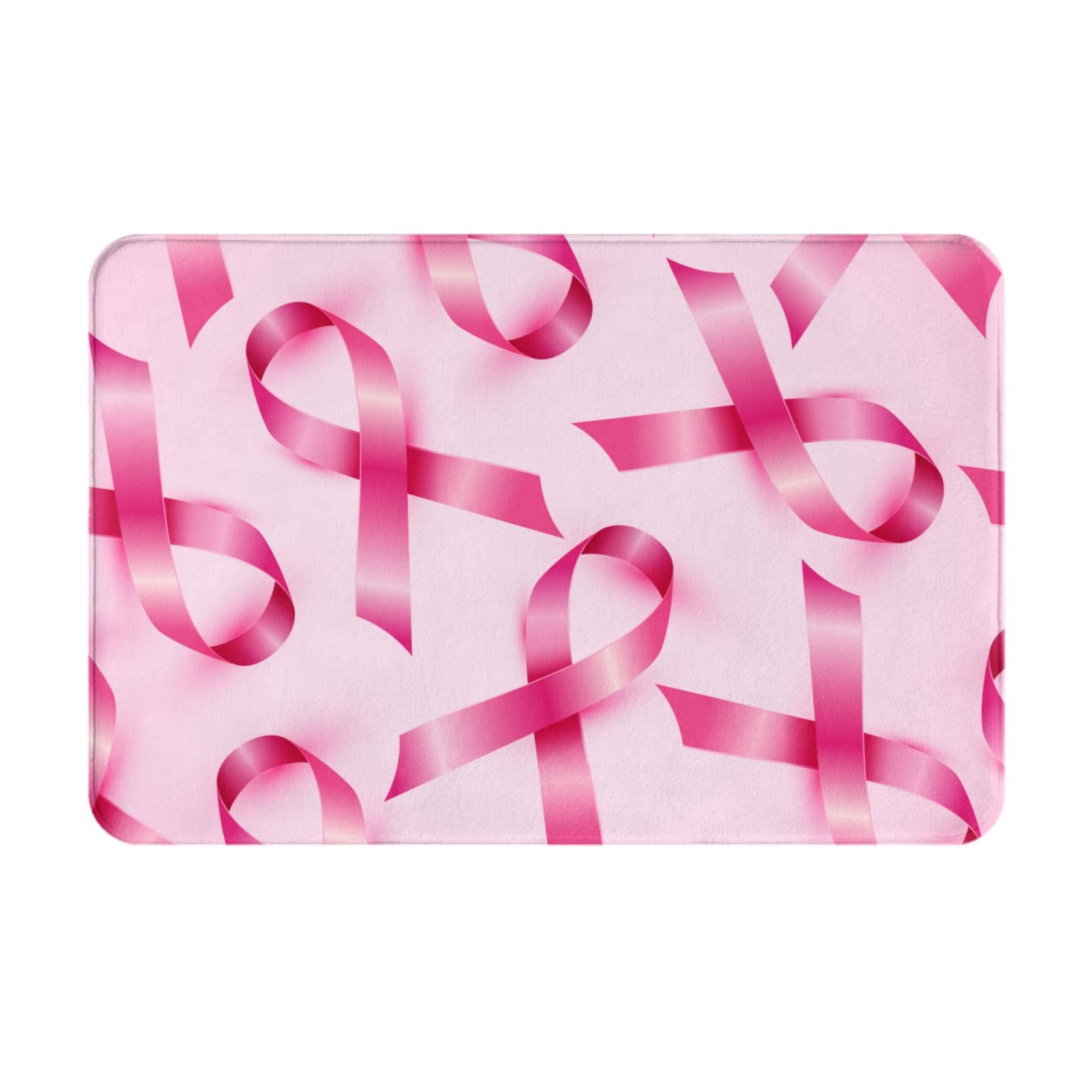 Haiem Breast Cancer Ribbons Awareness Front Door Mat Indoor Outdoor ...