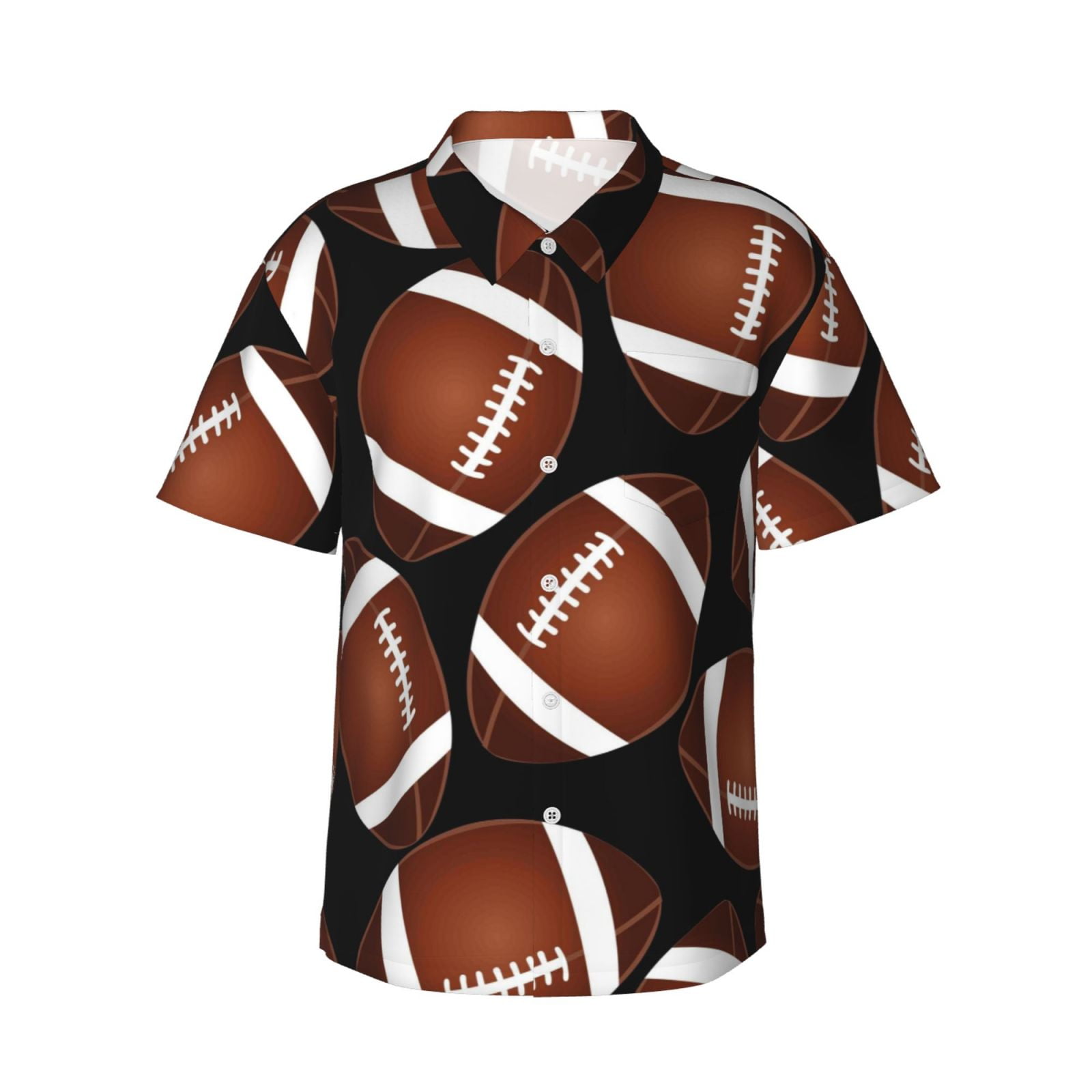 Haiem Brown Football On Black Men'S Pajama Pants Ultra Lightweight Pjs ...