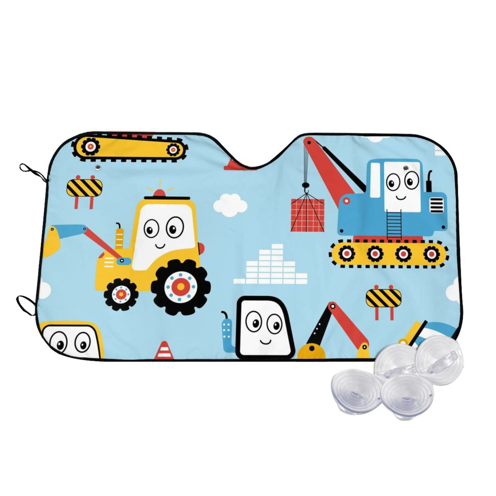 Haiem Building Truck Car Windshield Sun Shade - Blocks UV Rays Sun ...