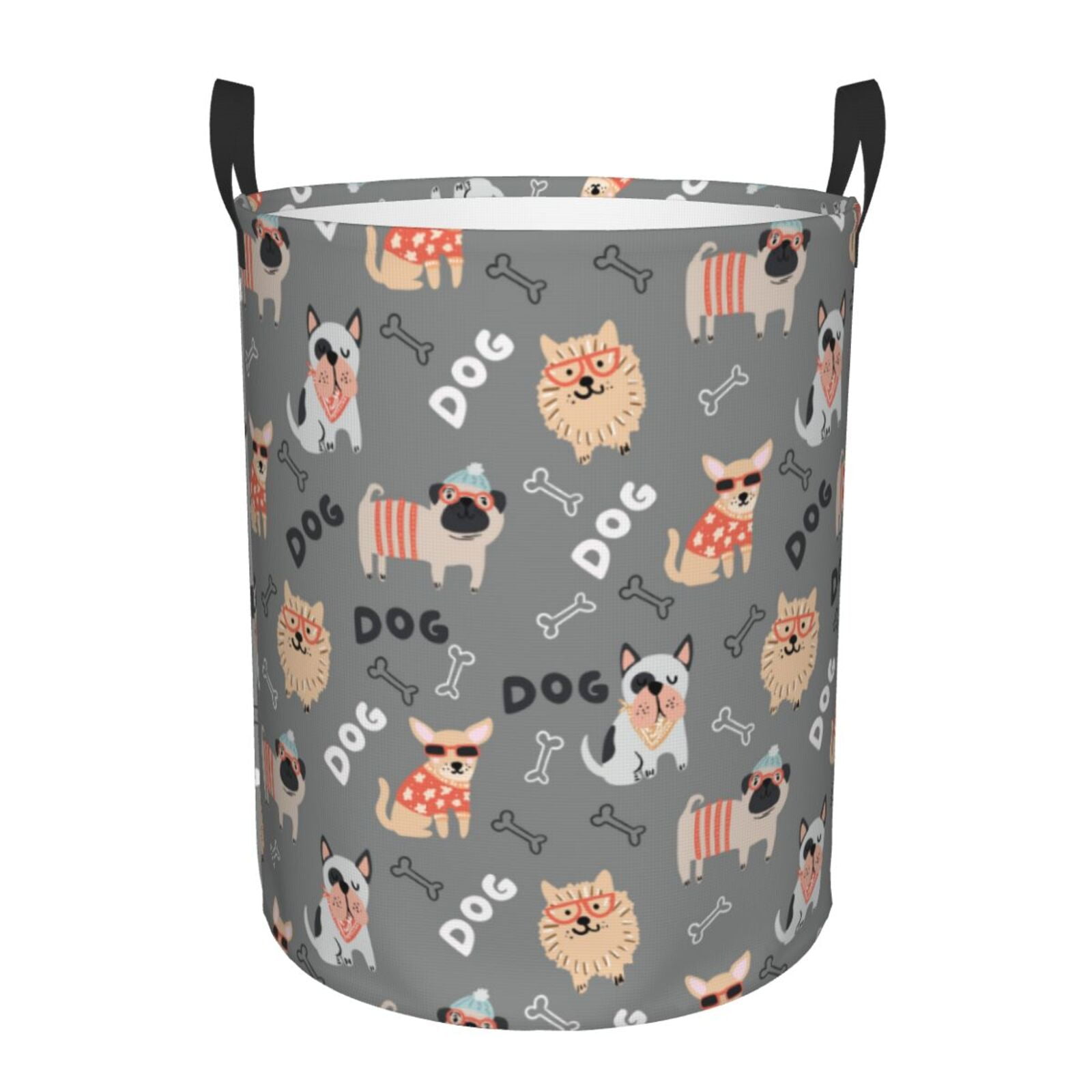 Haiem Bulldog Print Laundry Basket, Laundry Hamper, Collapsible Laundry ...