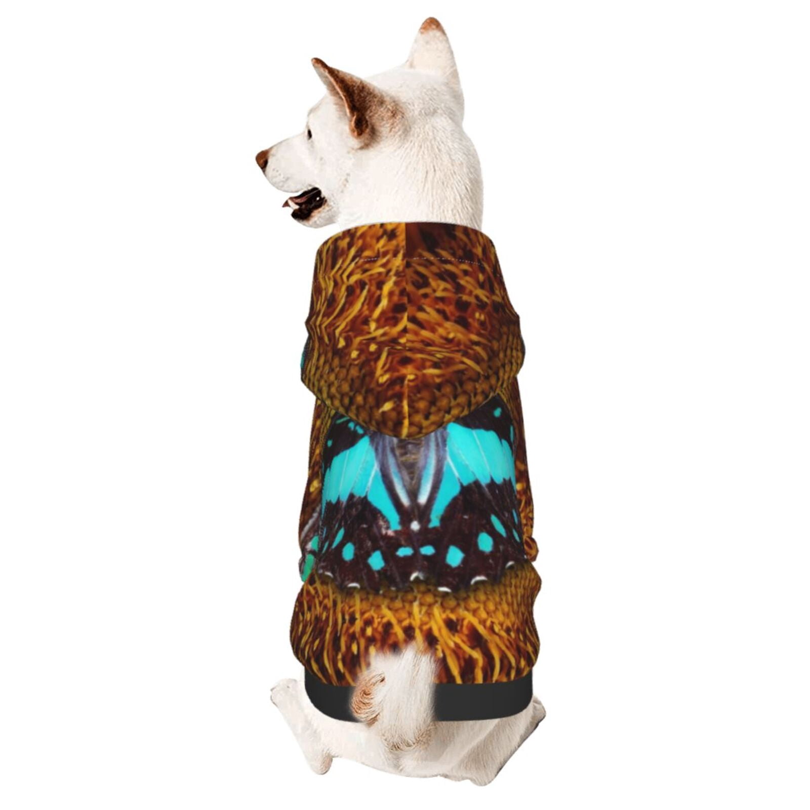 Haiem Butterfly Alighted On Sunflowers for Winter Dog Hoodie ...