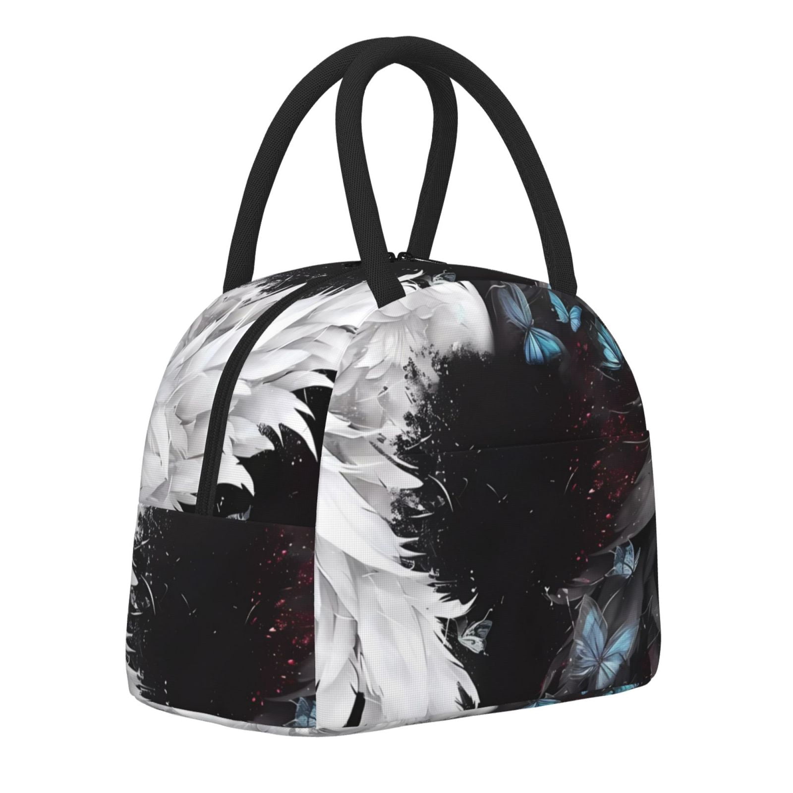 Haiem Butterfly Angel Wings Art Printed Lunch Bag Women, Lunch Box ...