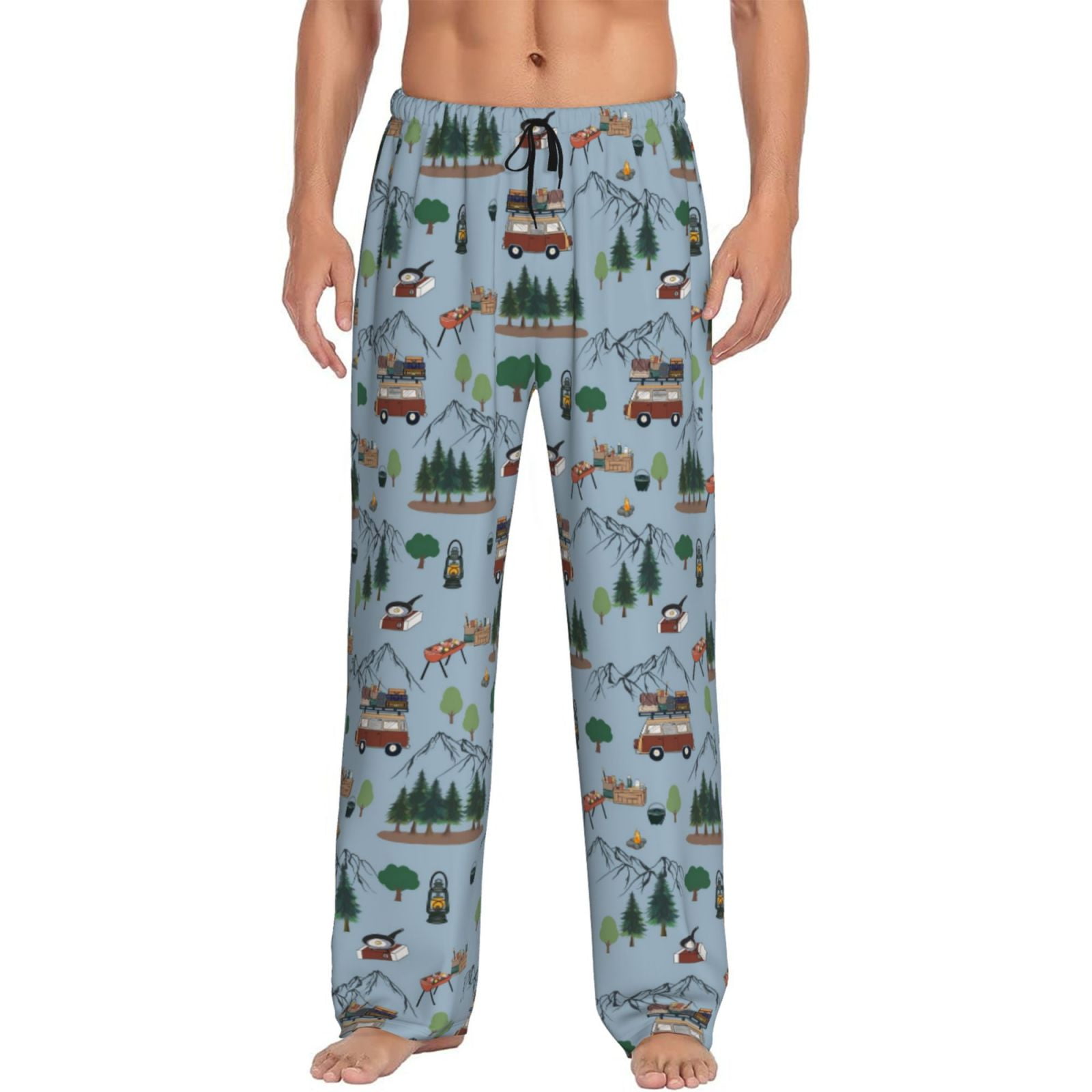 Haiem Camping Caravan Men's Pajama Pants Ultra Lightweight Pjs Bottoms ...